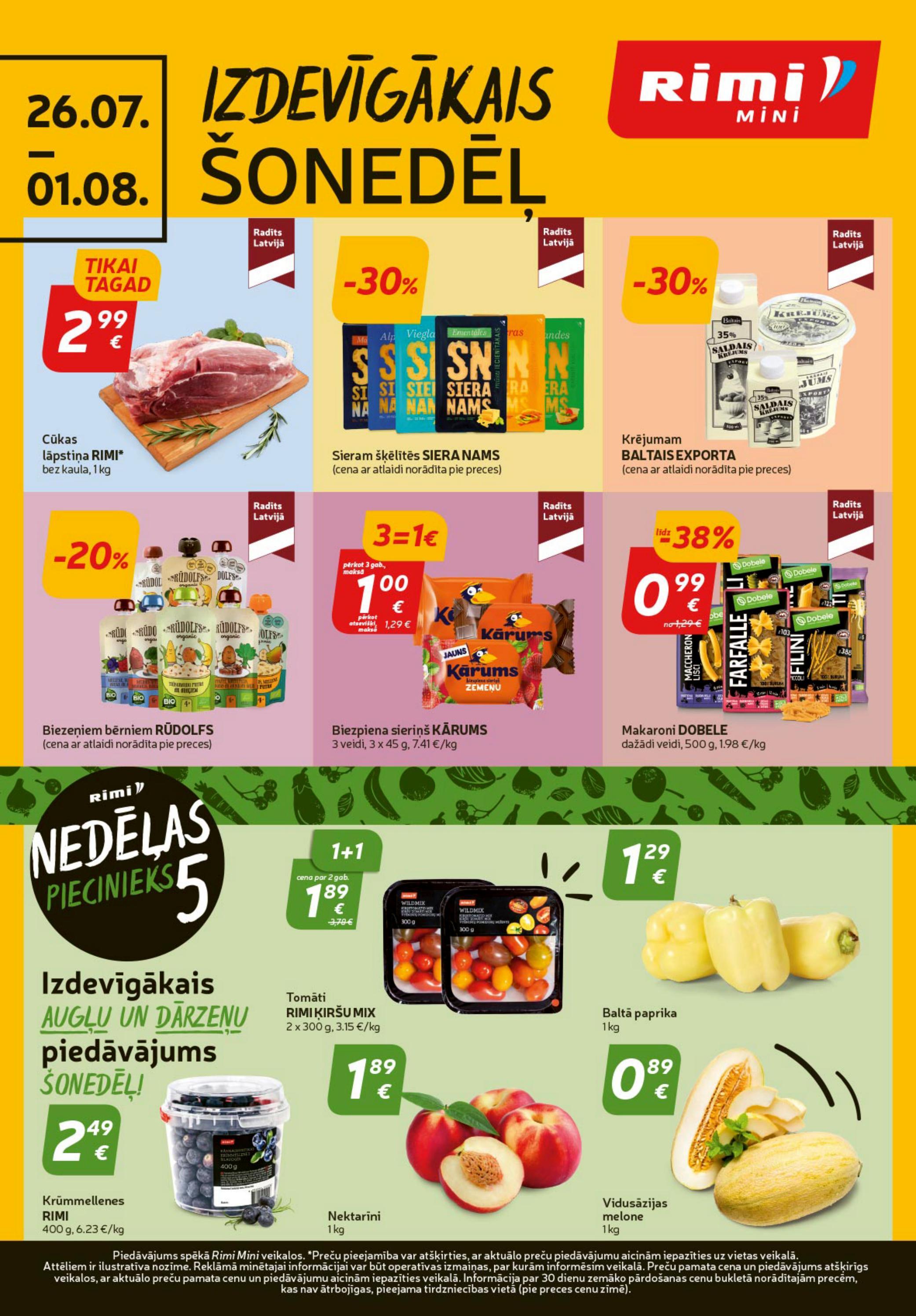 Rimi Mini Akcijas Buklets Un Atleides No 20190917 Uz