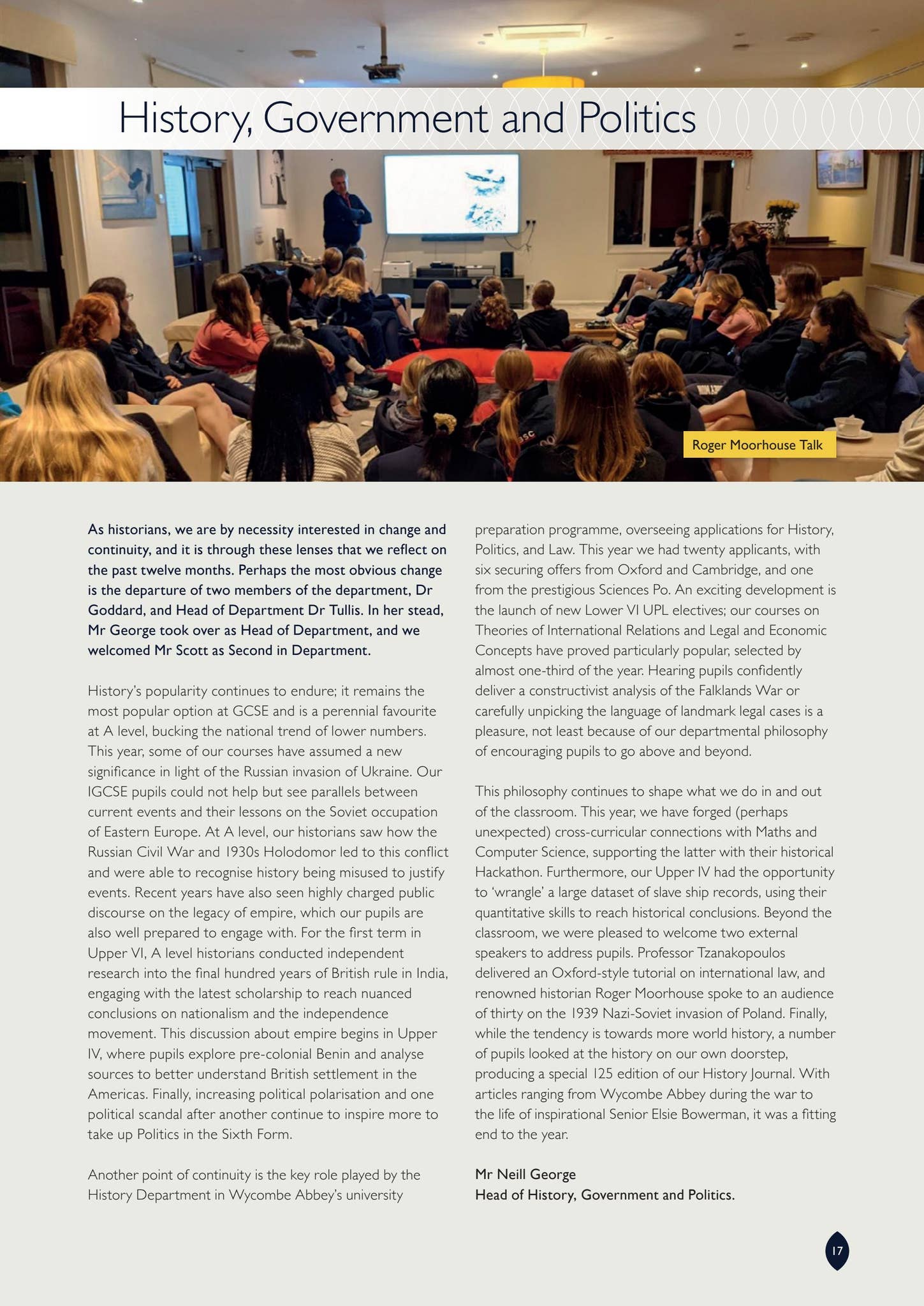 Wycombe Abbey Academic Report 2021 - 2022 by Wycombe Abbey - Issuu