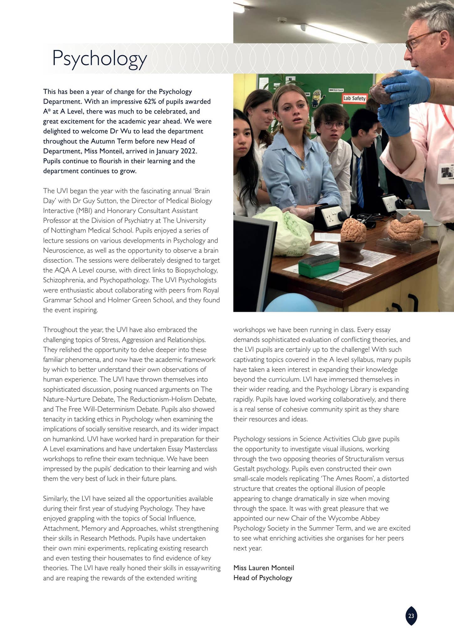 Wycombe Abbey Academic Report 2021 - 2022 by Wycombe Abbey - Issuu