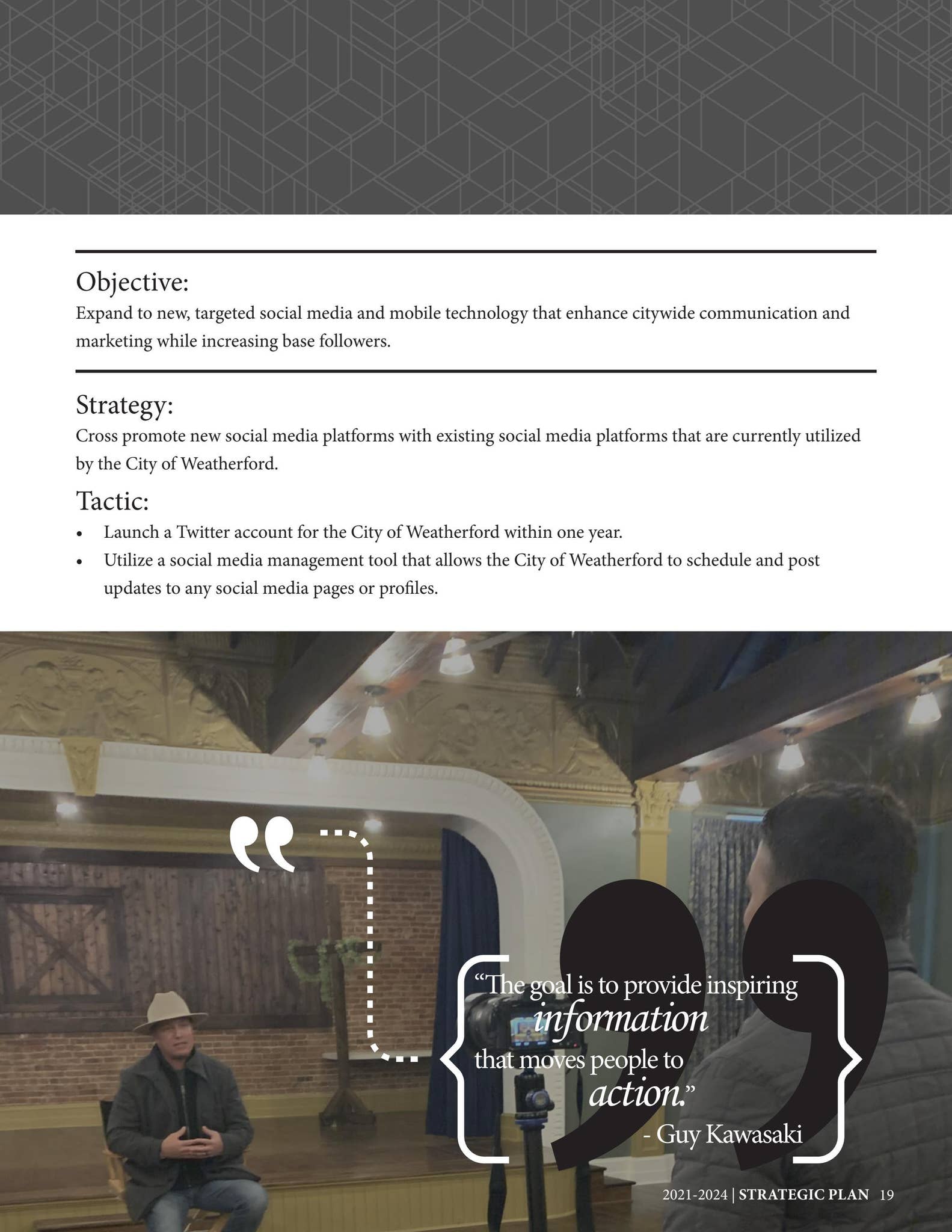 Strategic Communications Plan 2021-2024 by City of Weatherford - Issuu