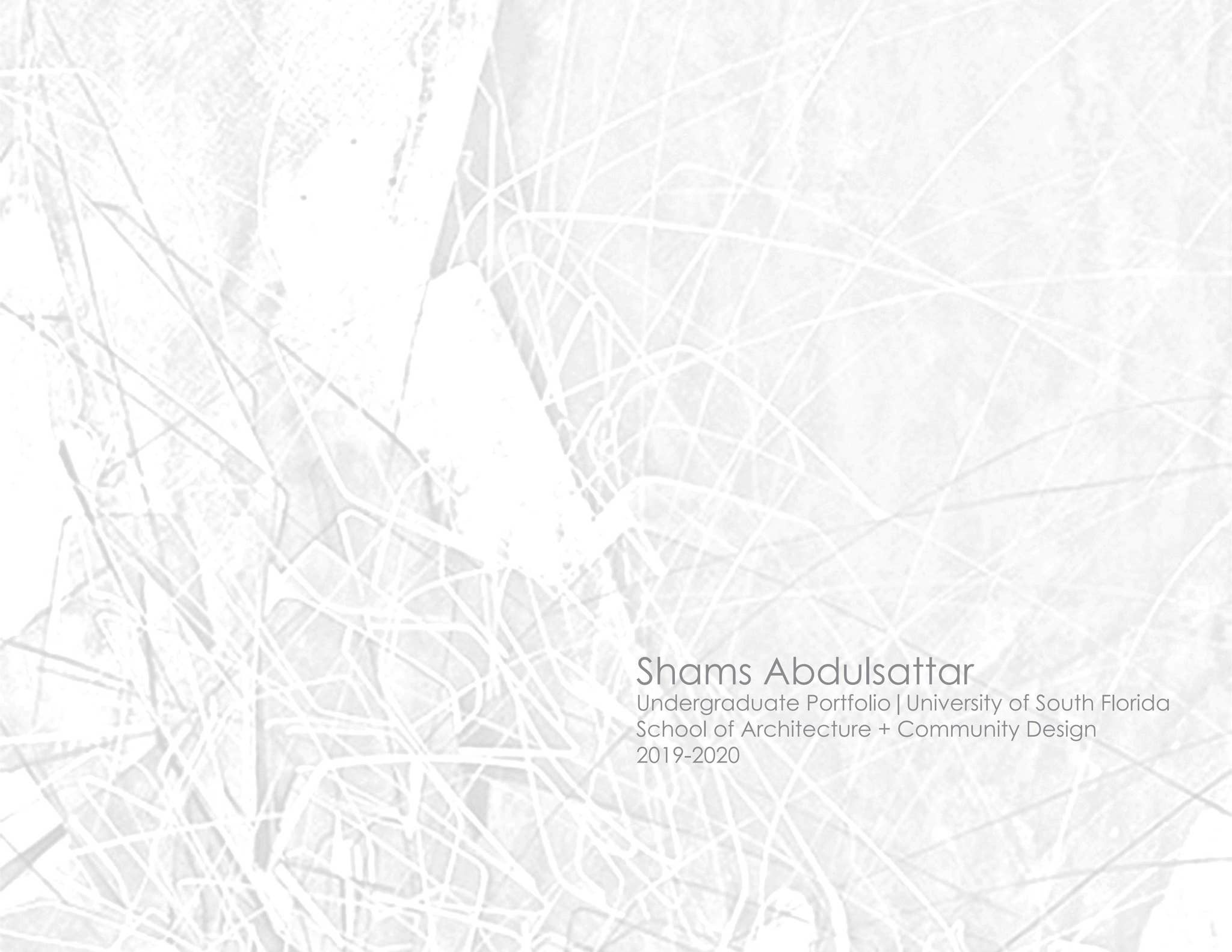 USF SACD Undergraduate Portfolio by shamsalsarraj - Issuu