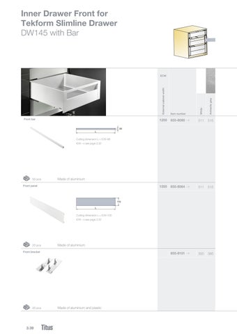 Tekform Slimline Drawer - catalogue EN by Titus Group - Issuu