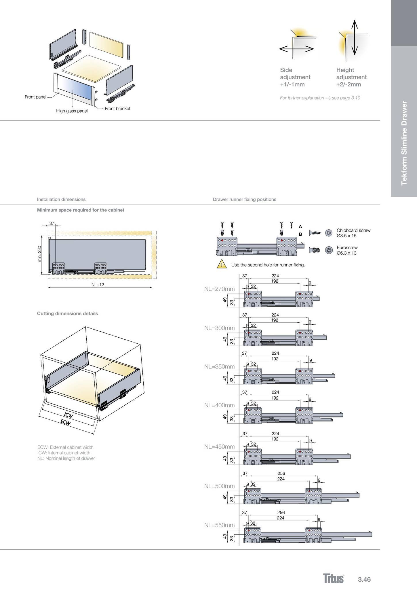 Tekform Slimline Drawer - catalogue EN by Titus Group - Issuu
