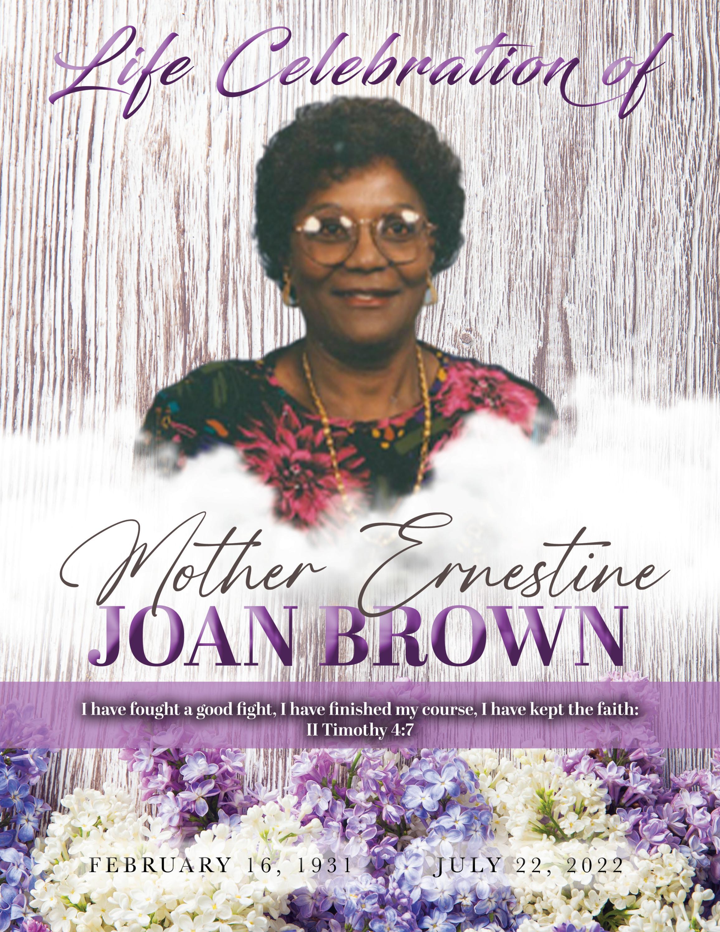 Mother Ernestine Brown by The Print House - Issuu