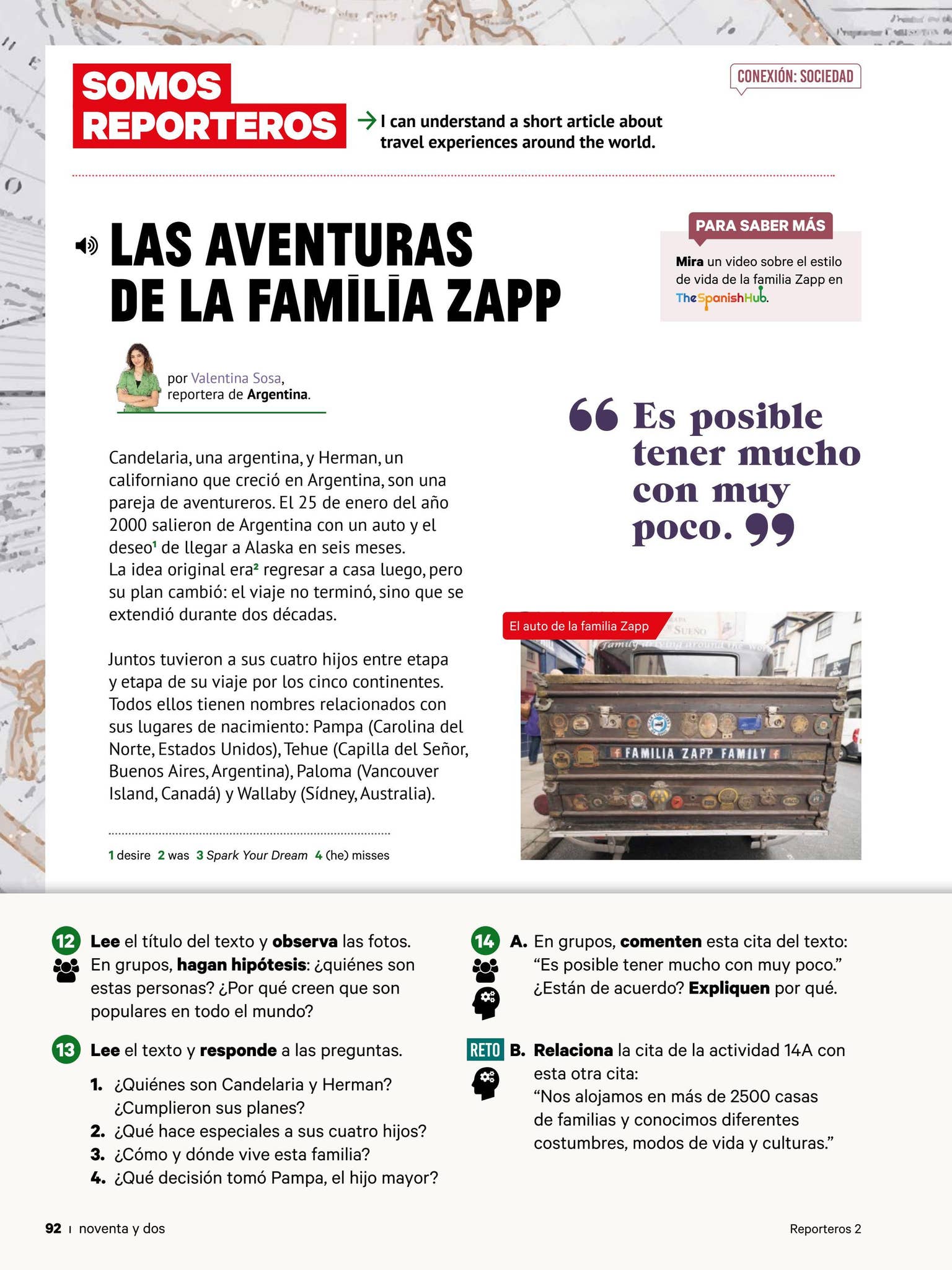 Reporteros 2 - Sample Unit by Klett World Languages - Issuu