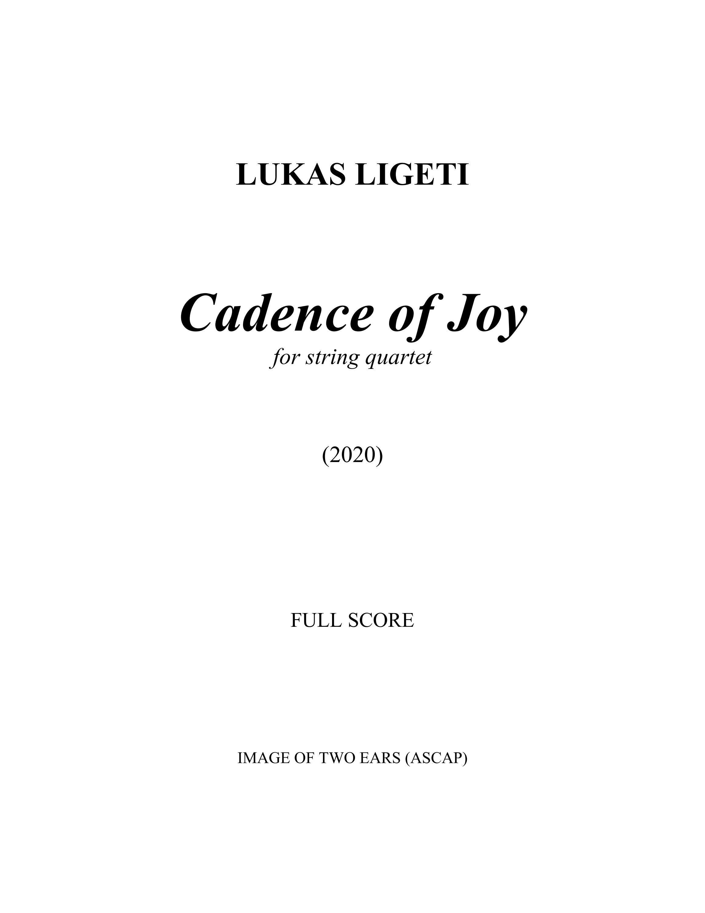 Cadence of Joy by Black Tea Music - Issuu
