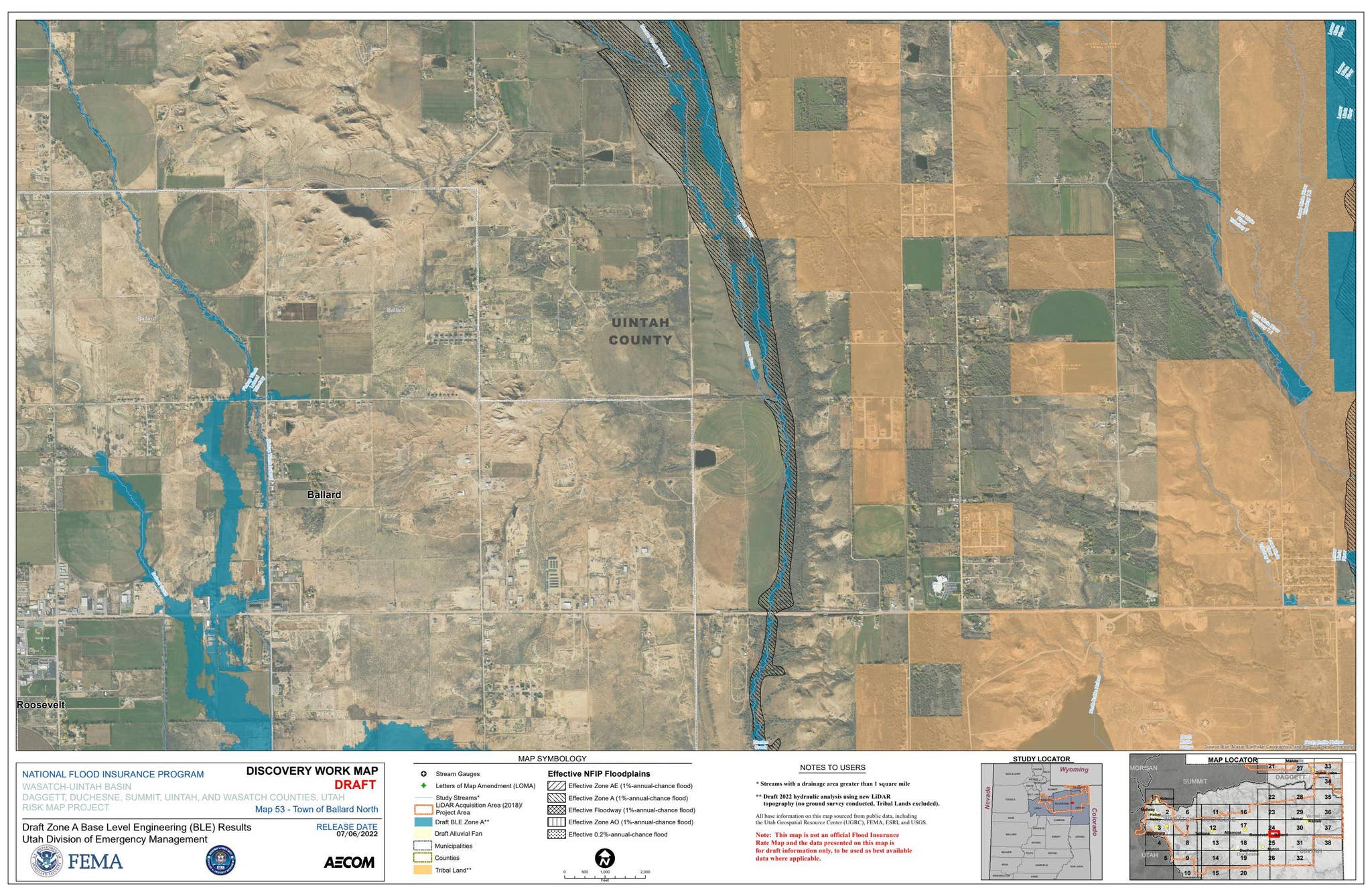 Wasatch-Uintah Basin: Municipal Discovery Work Map by Utah Division of ...