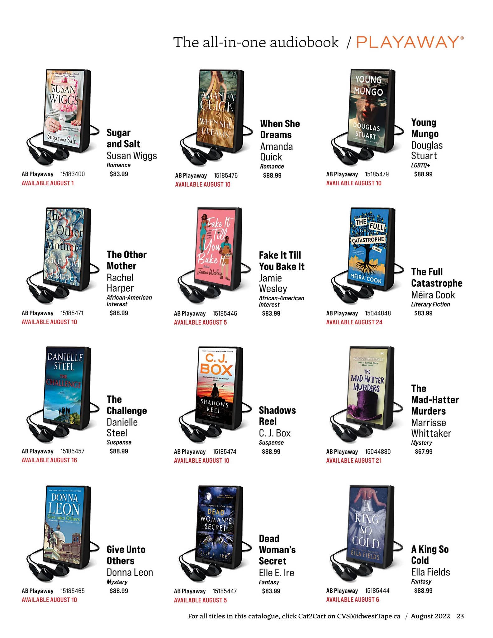 CVS Midwest Tape August 2022 Audiobook & eBook Catalog by CVS Midwest ...