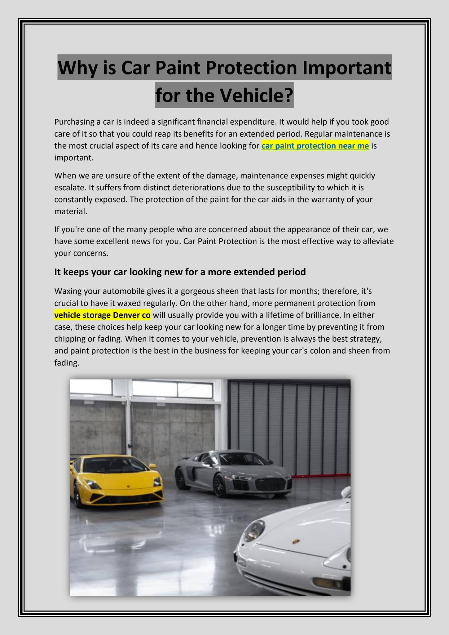 Car Paint Protection Near Me by Black Mountain Motorworks - Issuu