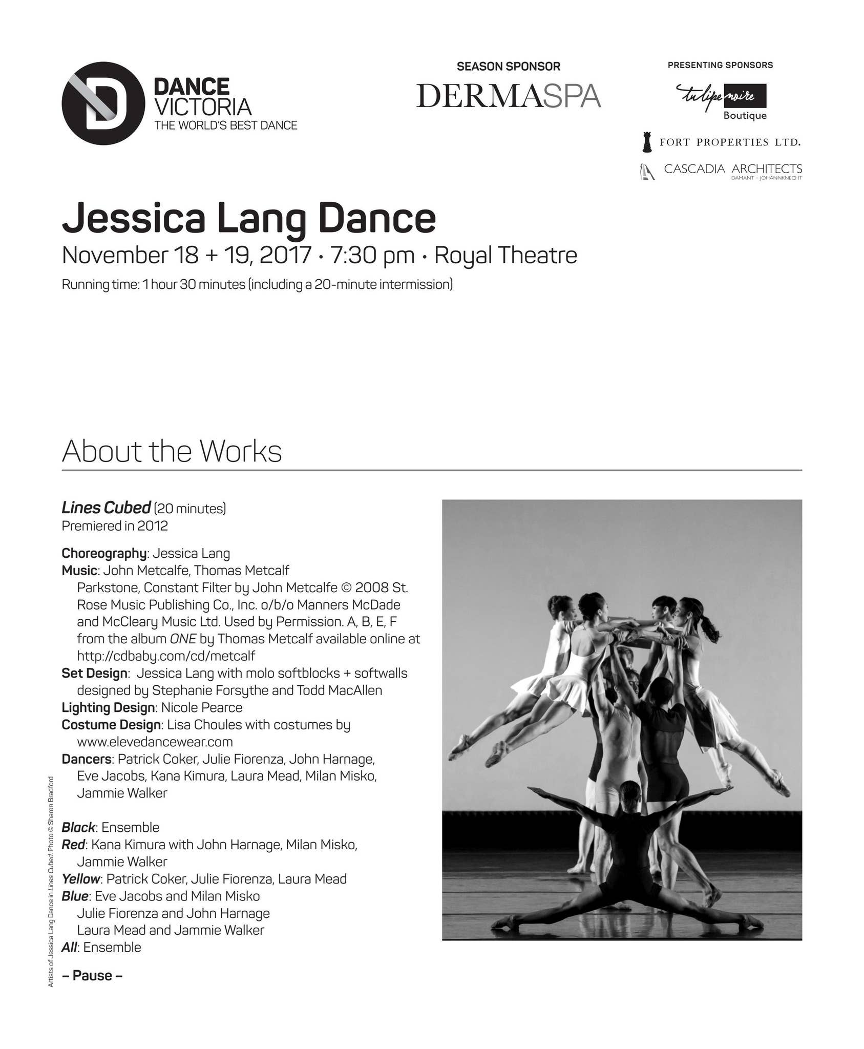 Dance Victoria 2016-2017 Season | Jessica Lang Dance program insert by ...