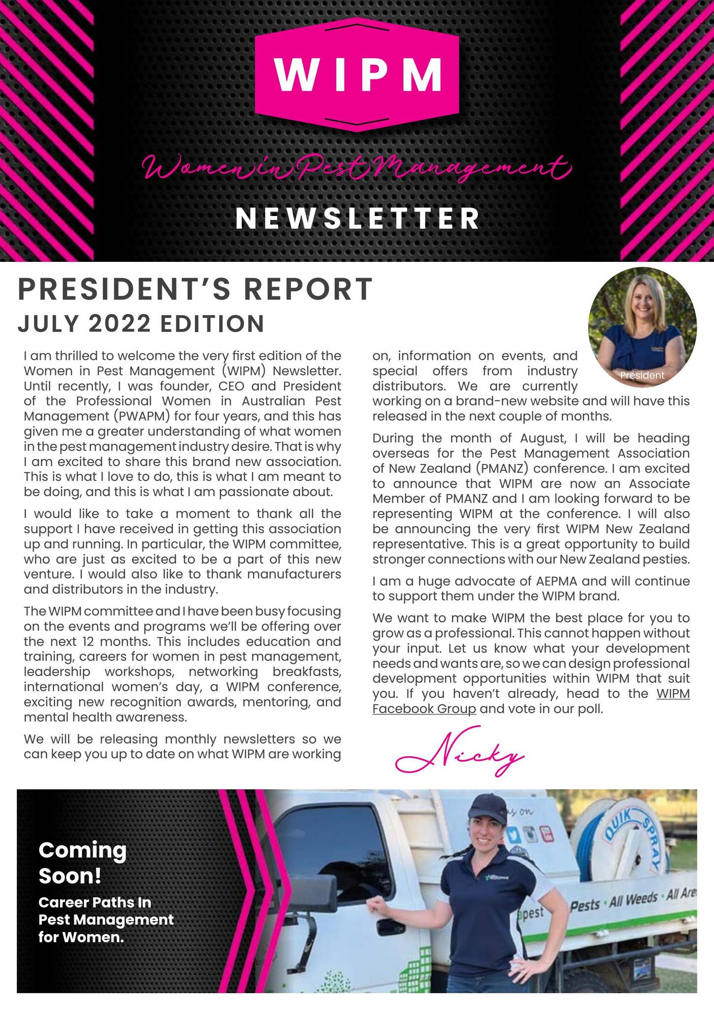 Women in Pest Management (WIPM) Newsletter, July 2022 by Laguna Pest ...