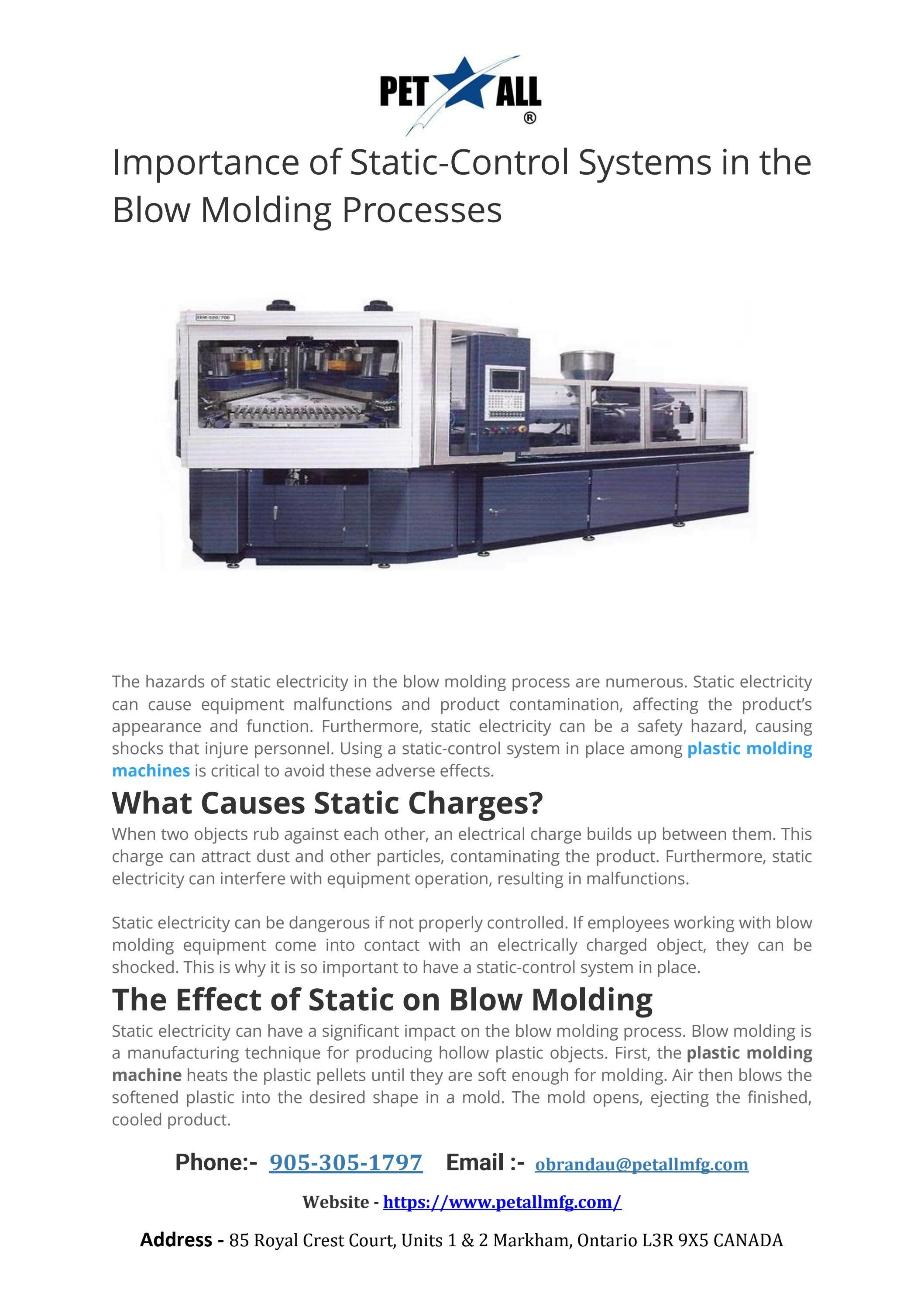 Importance of Static-Control Systems in the Blow Molding Processes by ...