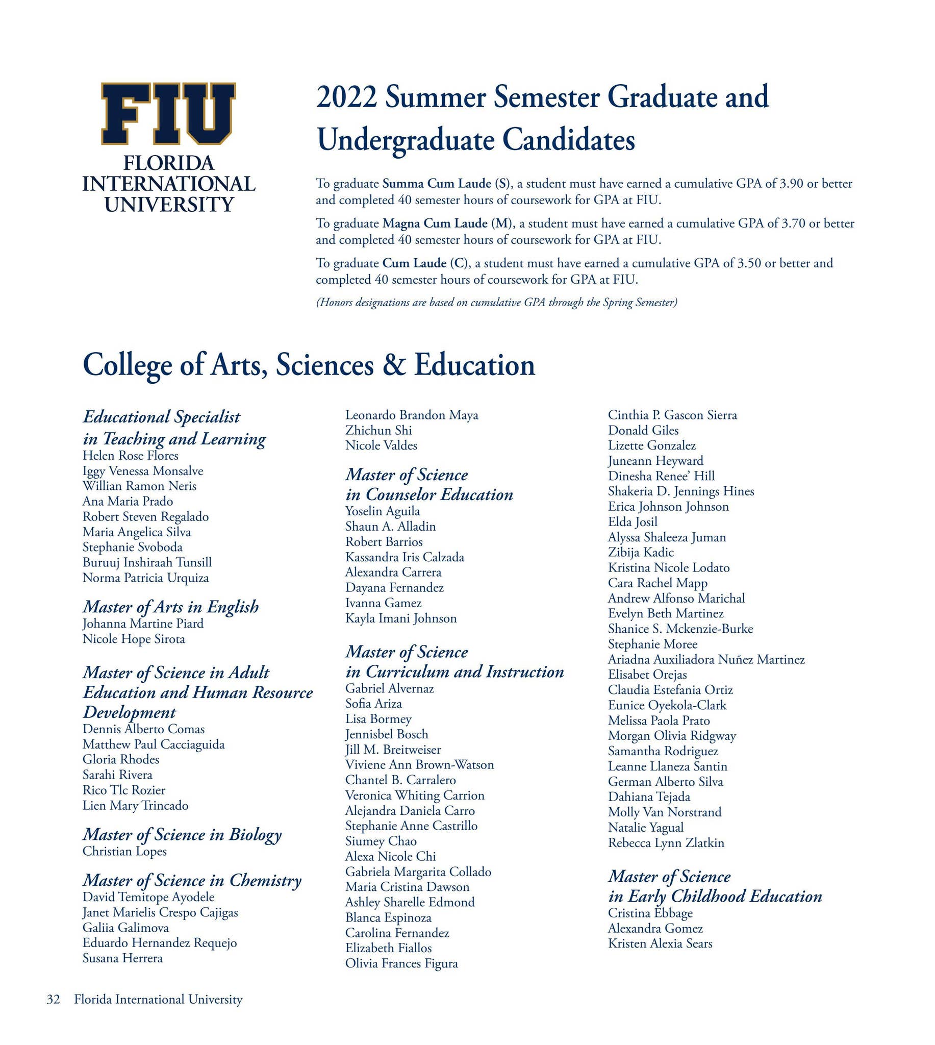 FIU Commencement | Summer 2022 by FIU - Issuu