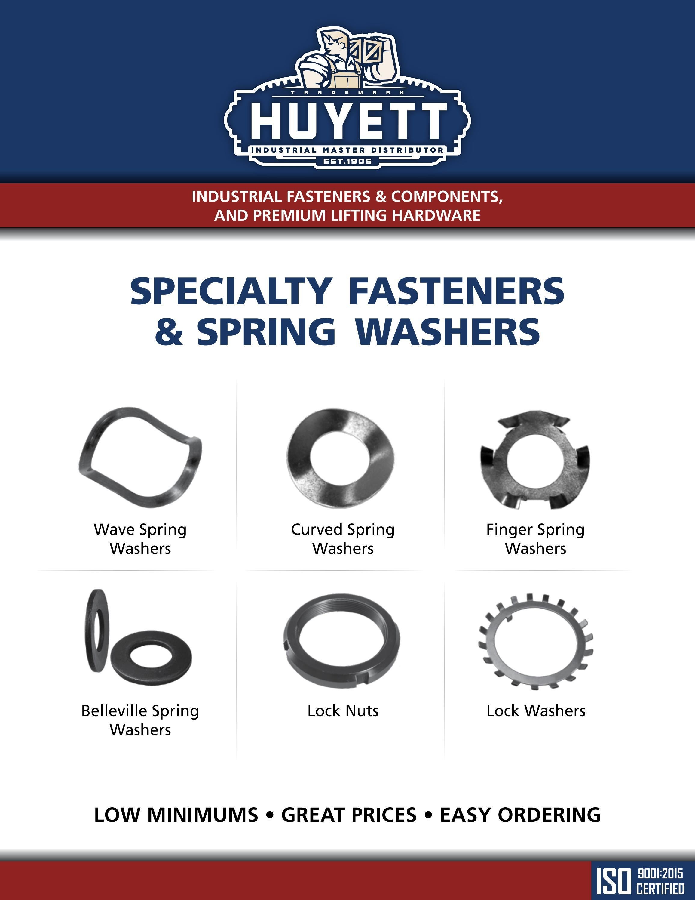 Specialty Fasteners & Spring Washers Brochure by Huyett - Issuu