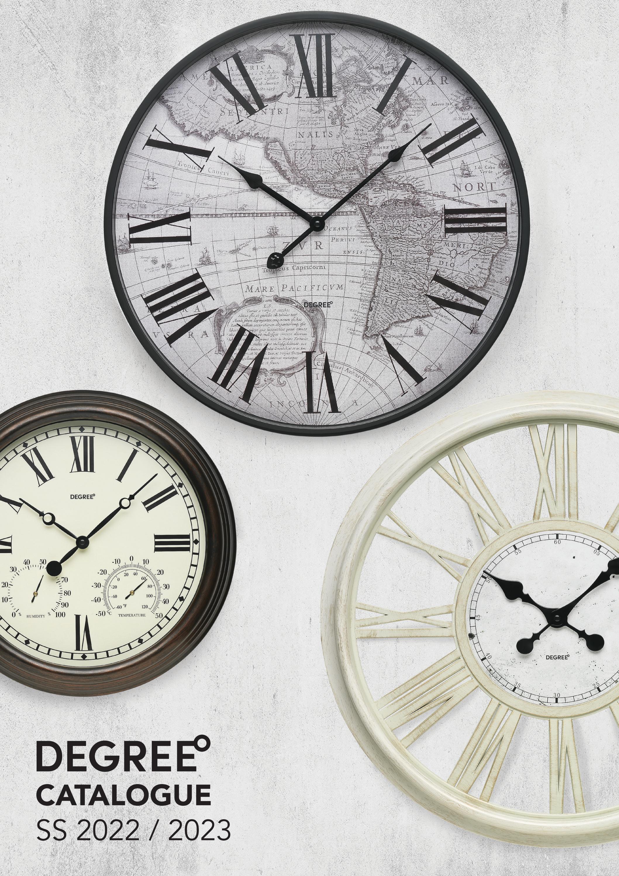 Degree Clocks Australia Catalogue SS22/23 by CWM Homewares - Issuu