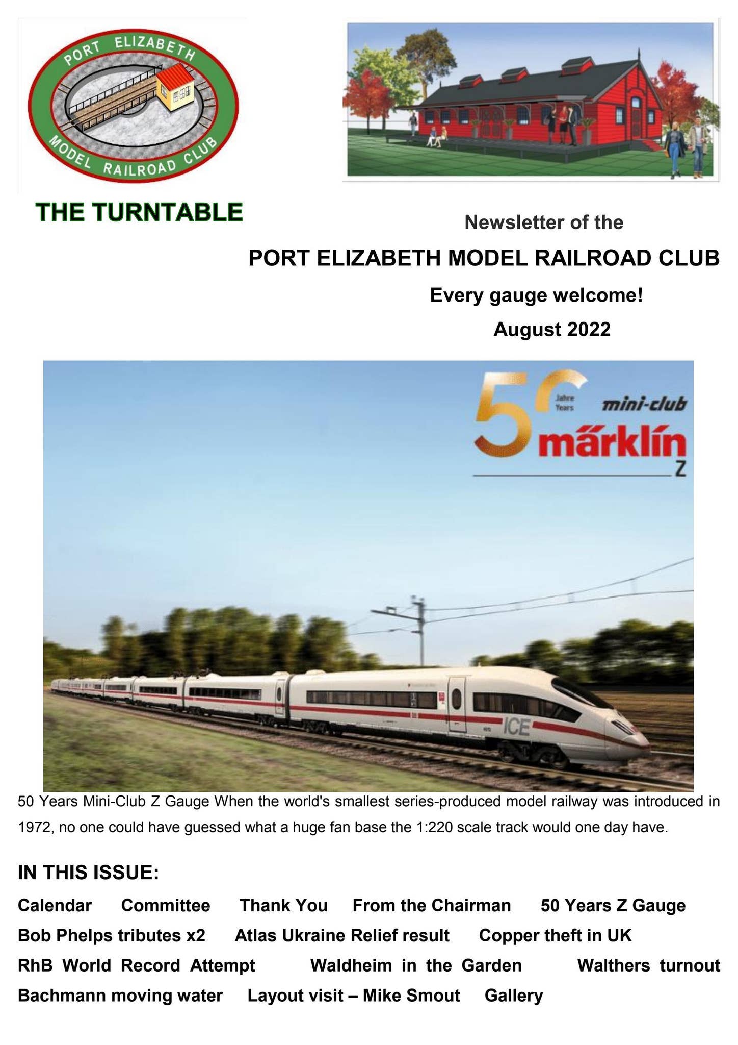 The Turntable - August 2022 by Port Elizabeth Model Railroad Club - Issuu