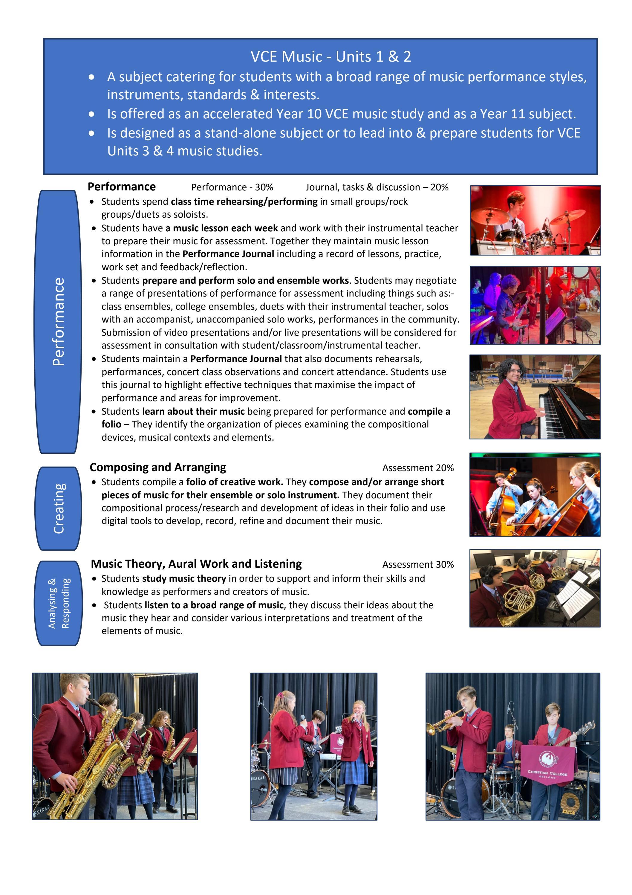 VCE Music Units 1&2 by Christian College Geelong - Issuu