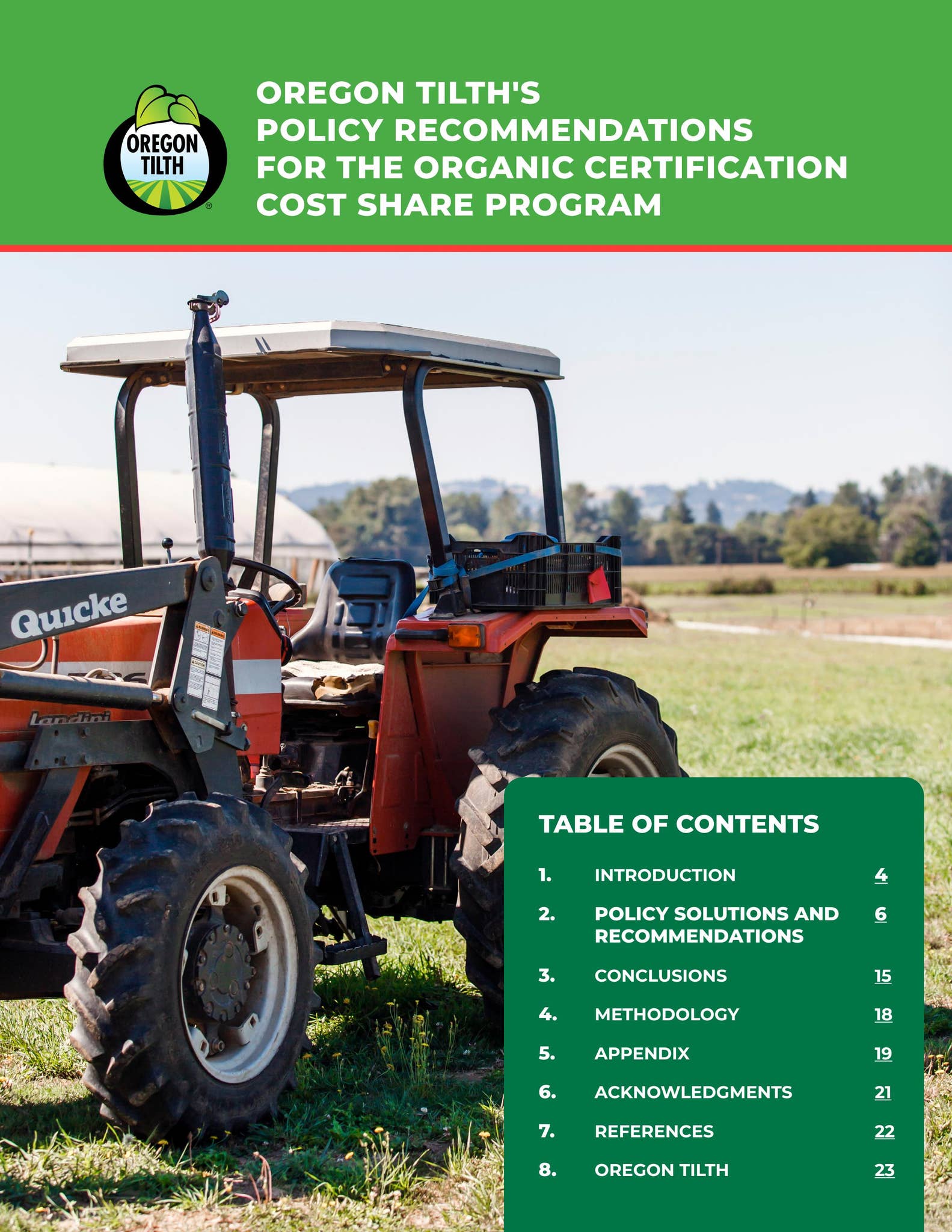 Oregon Tilth's Policy Recommendations for the Organic Certification ...