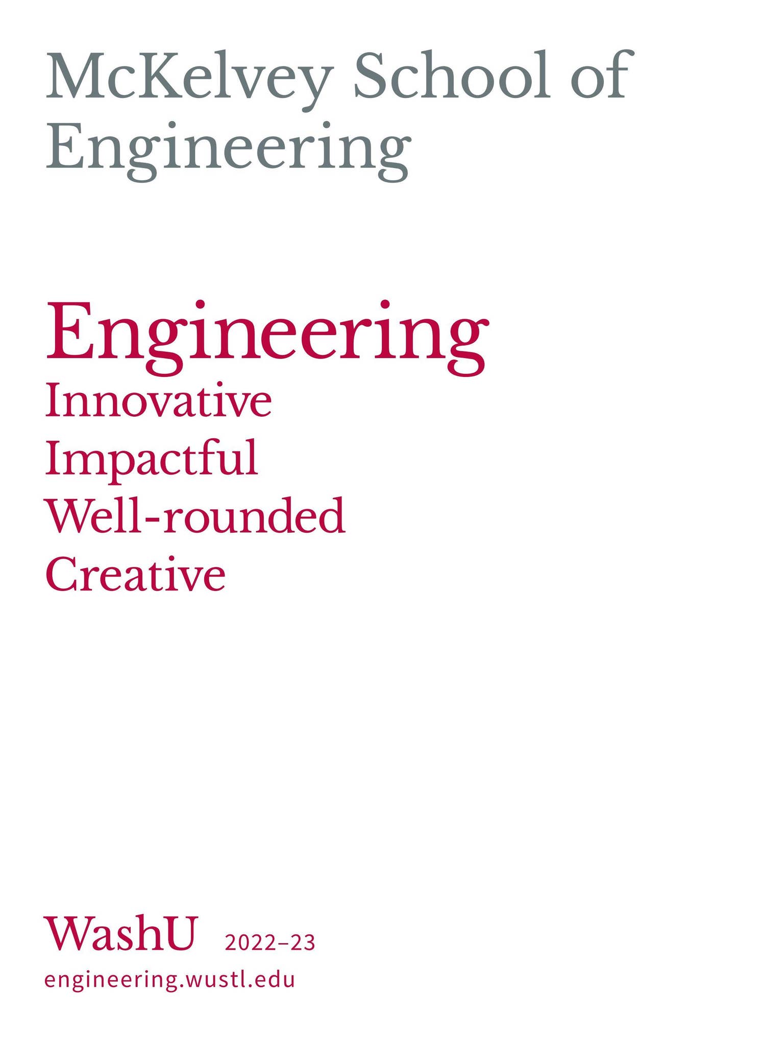 McKelvey School of Engineering 2022-23 by WashU Office of Undergraduate ...