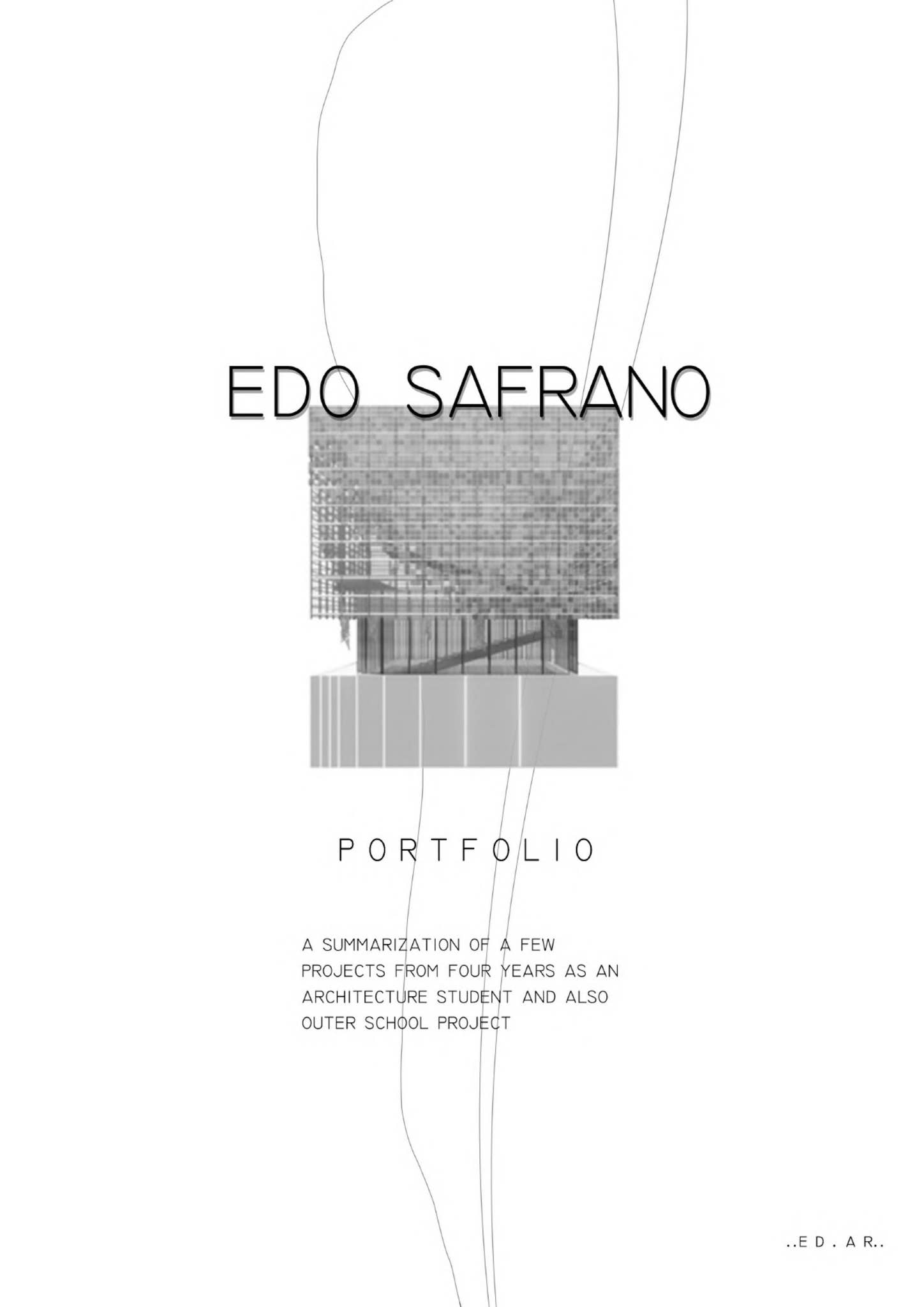 Ed.ar.std. Architecture Portfolio Vol. 1a. by Edo safrano - Issuu