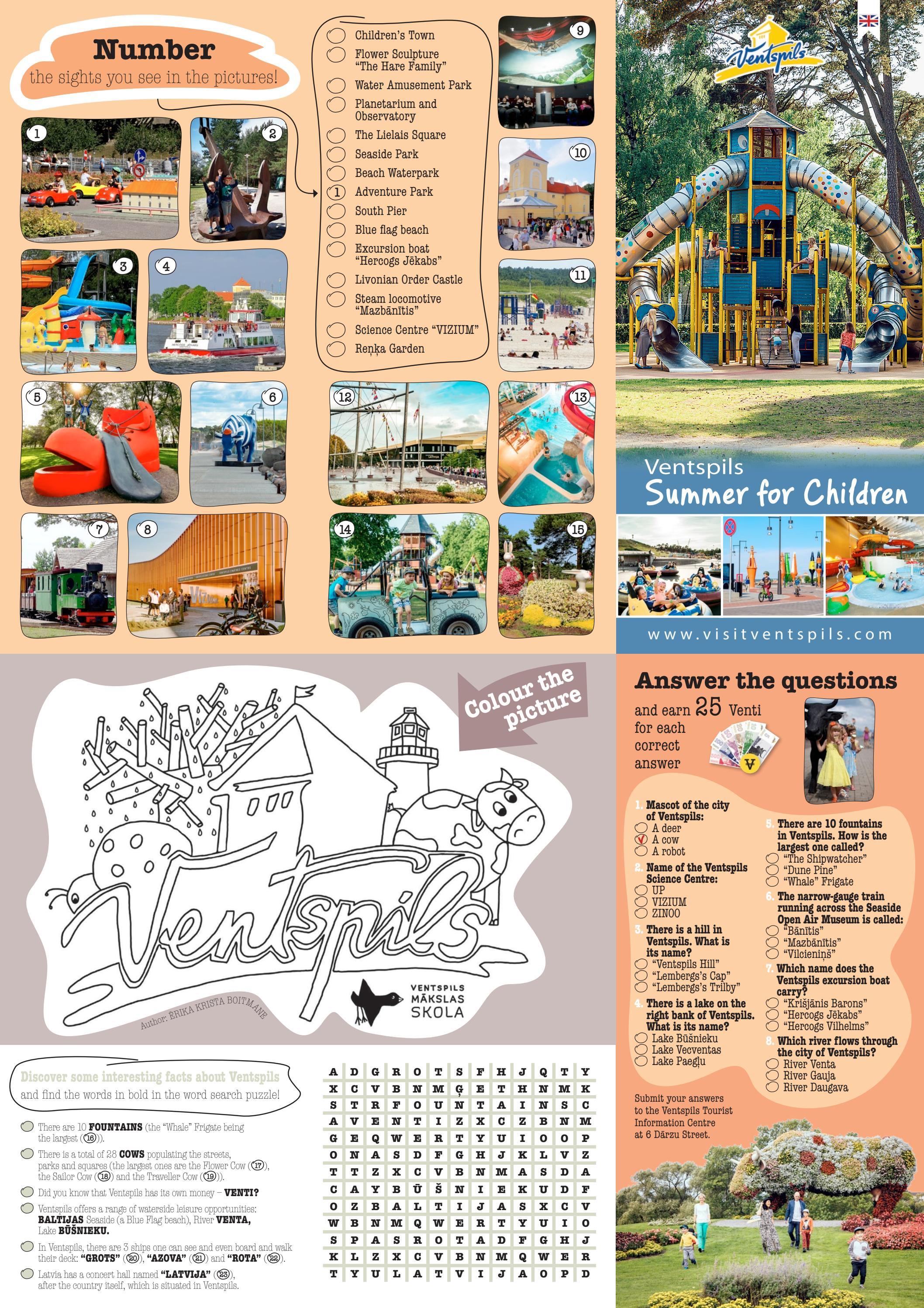 Ventspils Summer for Children by Visitventspils - Issuu