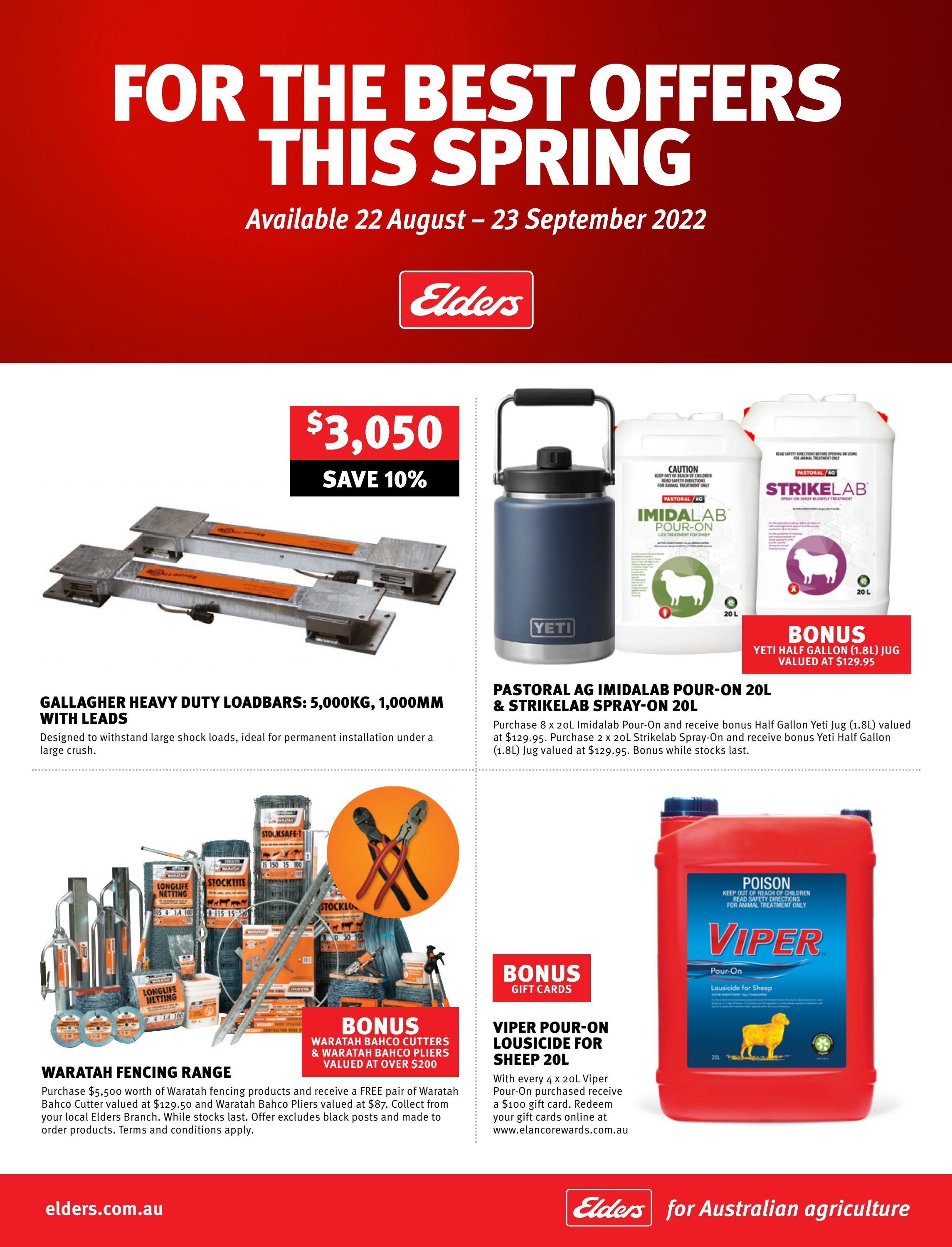 Elders 2022 Spring catalogue - NSW, SA and Vic by Elders Limited - Issuu