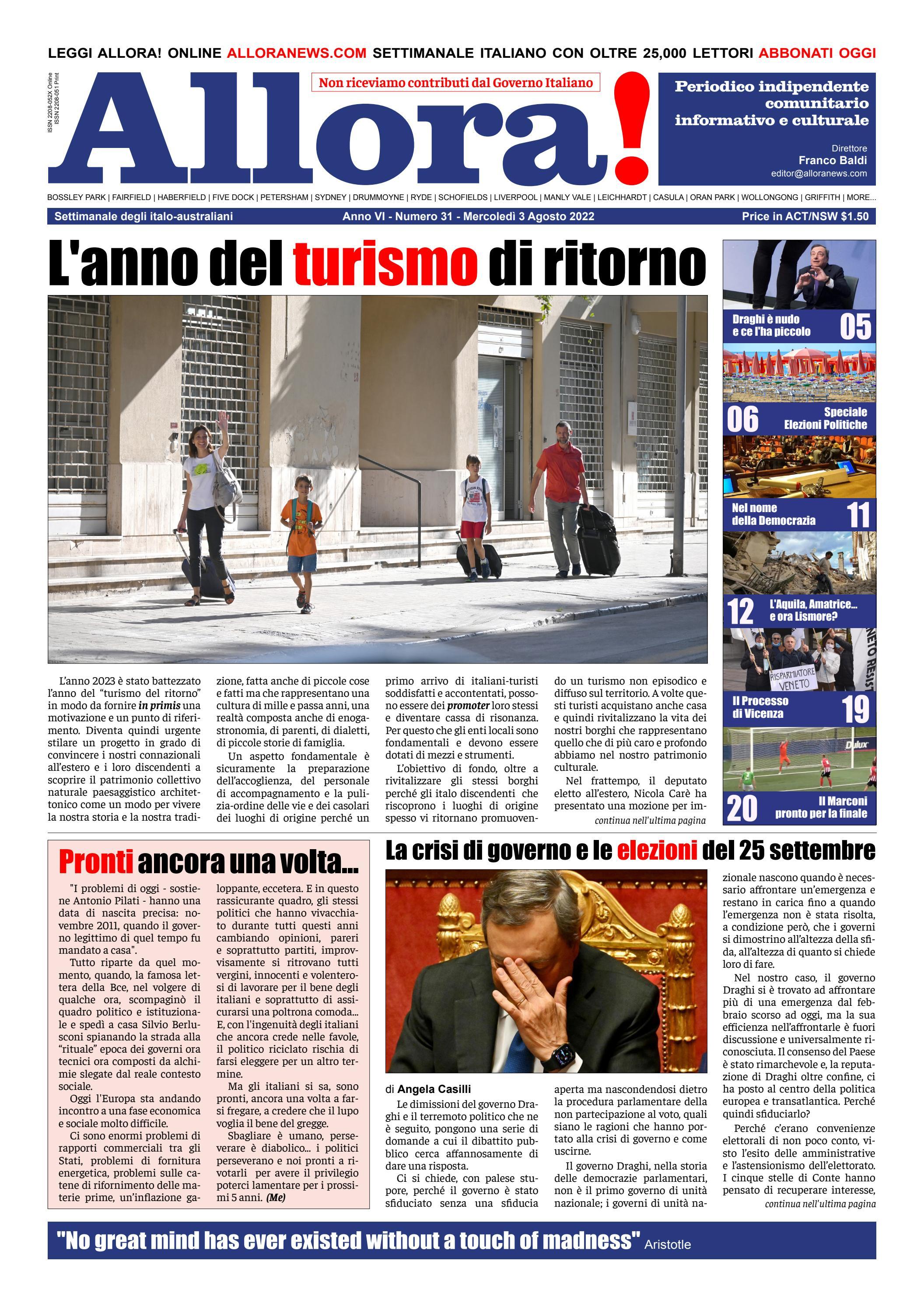 Allora! 3 Agosto 2022 by Alloranews - Issuu