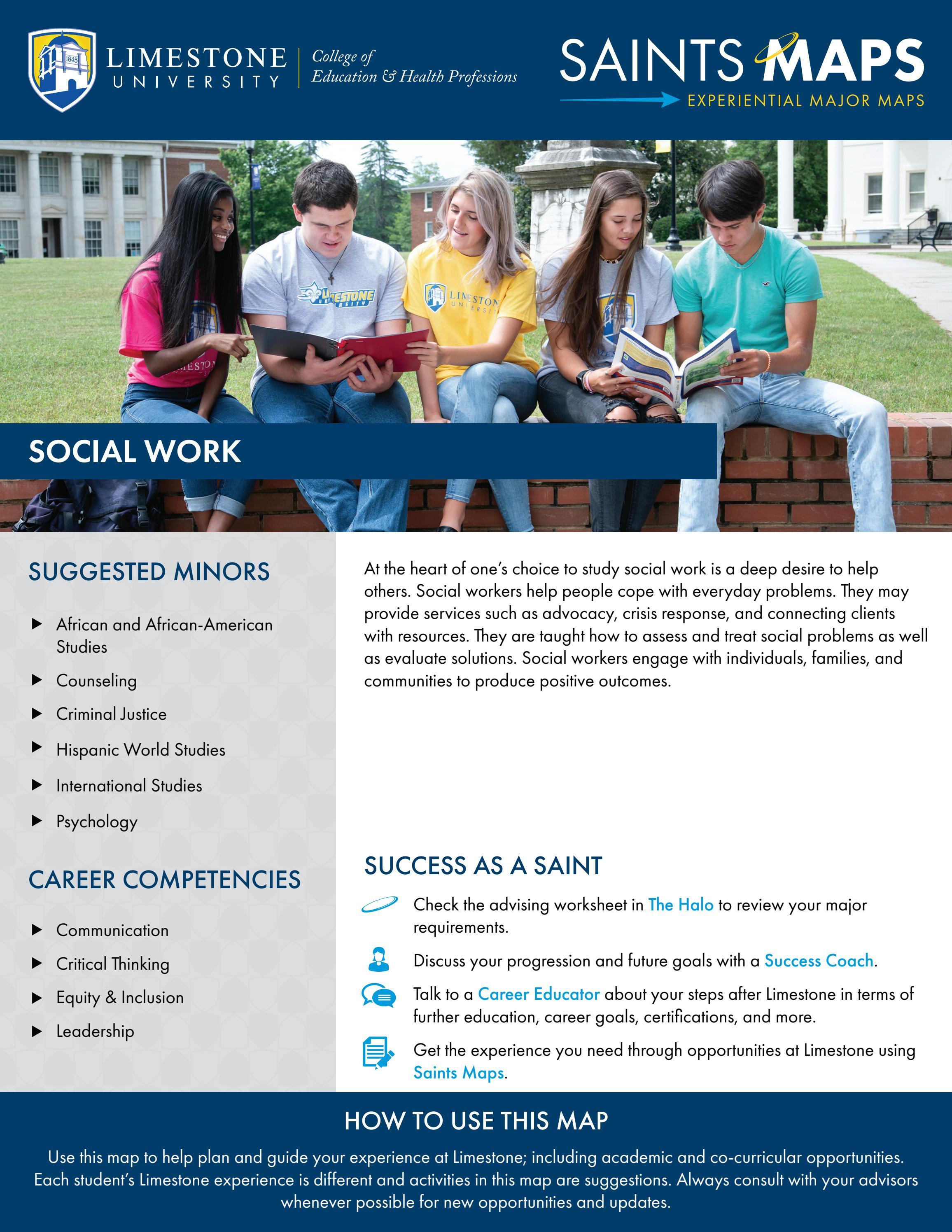 Saints Maps - Social Work by Limestone University - Issuu