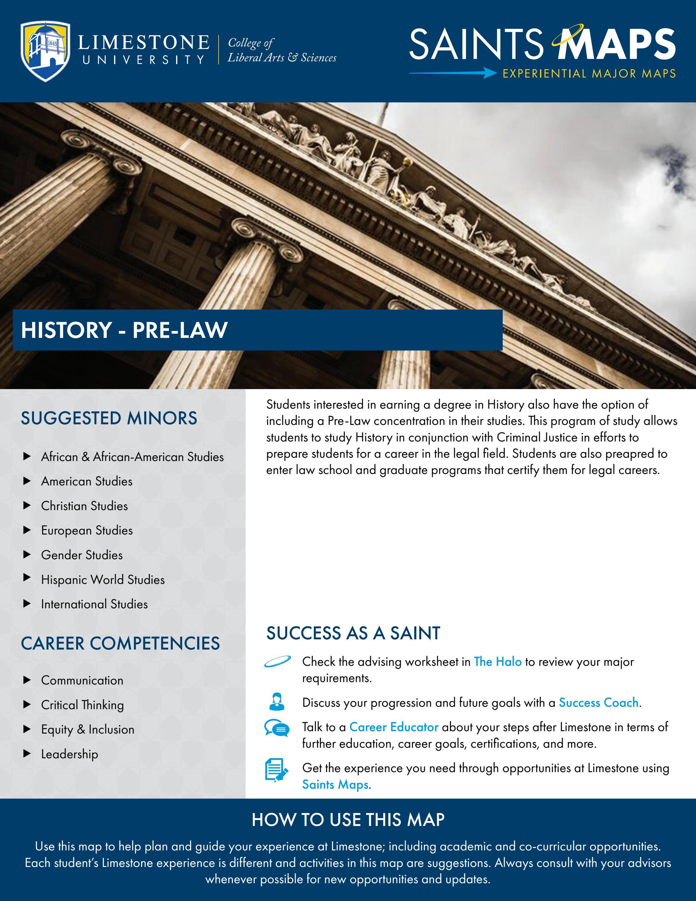 Saints Maps - History/Pre-Law by Limestone University - Issuu