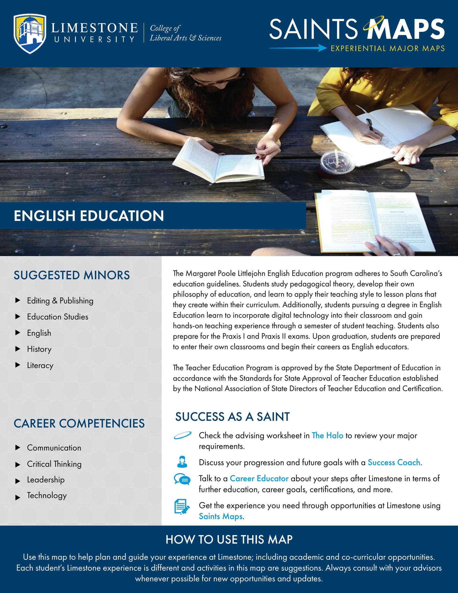 Saints Maps - English Education by Limestone University - Issuu