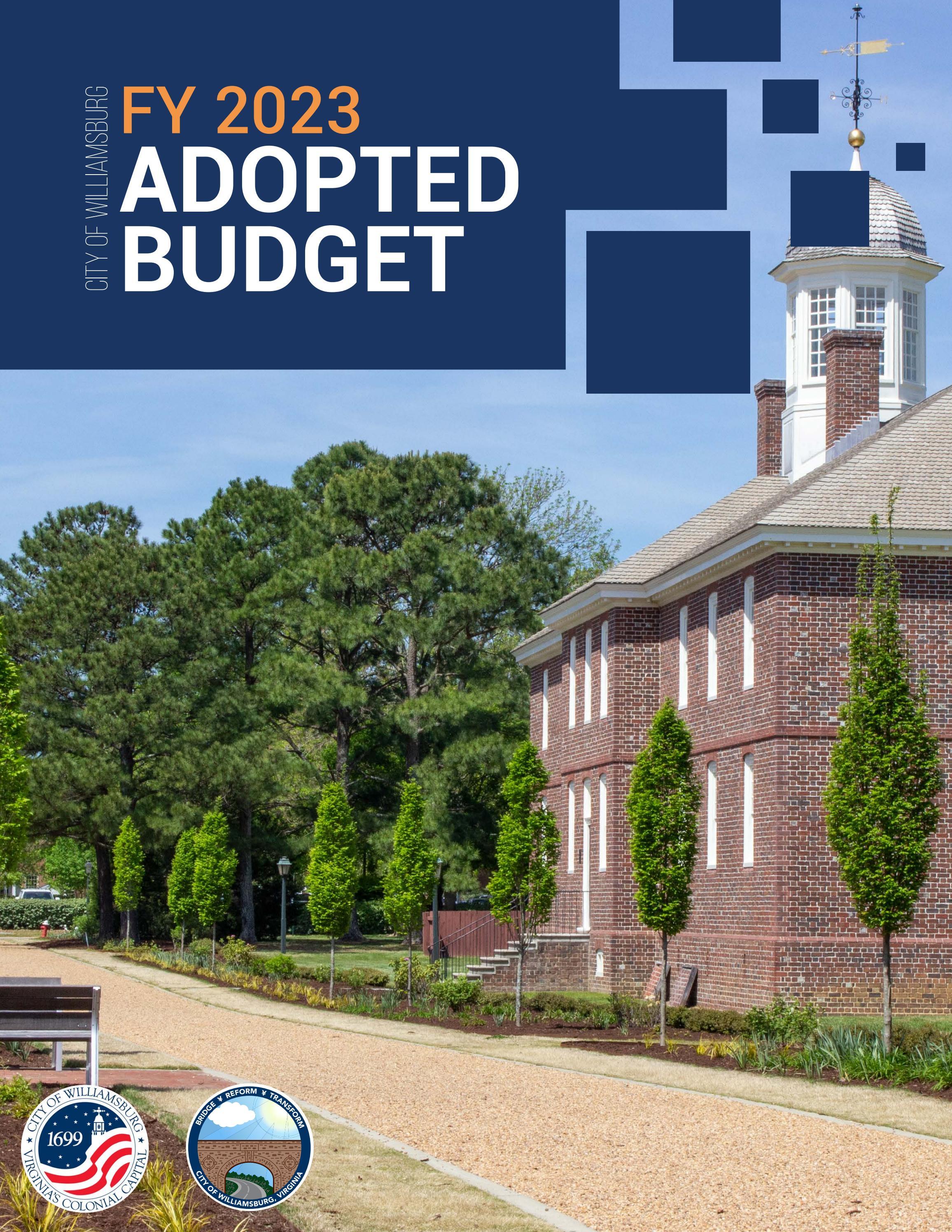 FY23 Adopted Budget By City Of Williamsburg Issuu