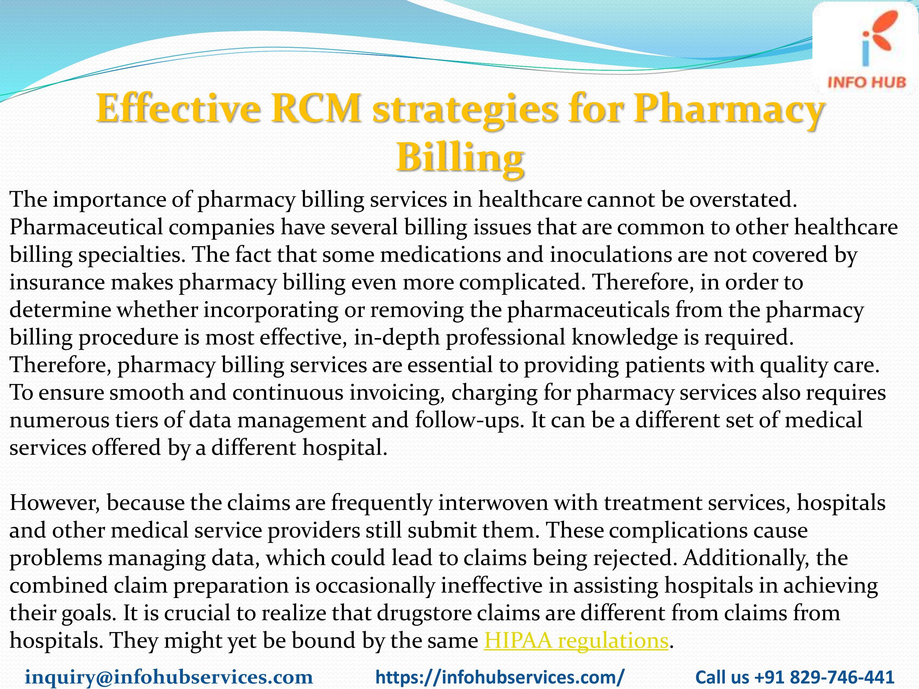 Effective RCM strategies for Pharmacy Billing by Mithali Parekh - Issuu Effective RCM strategies for Pharmacy Billing by Mithali Parekh - Issuu