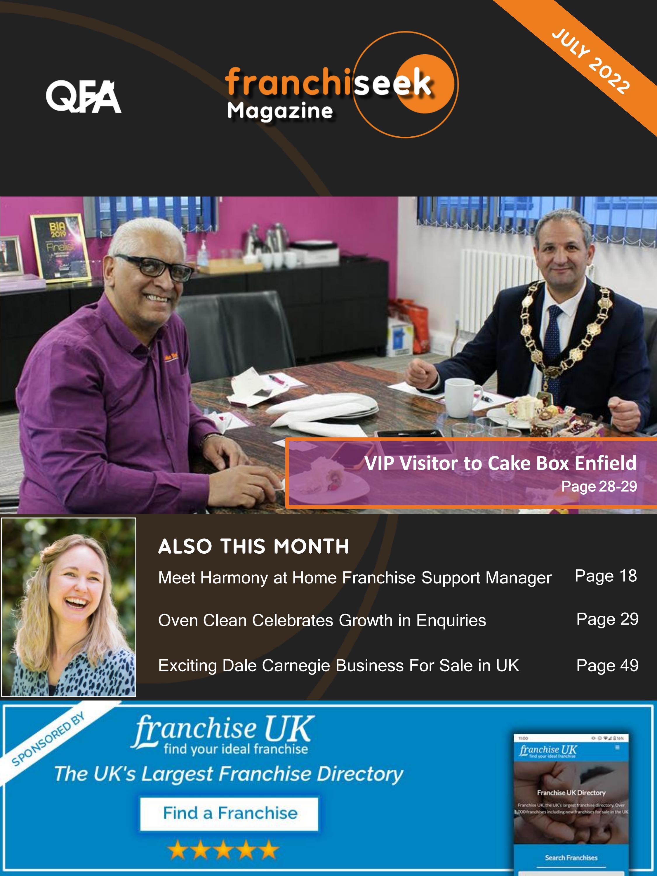 FREE Franchise Magazine ( Franchising Magazine - Franchiseek, July 2022 ...