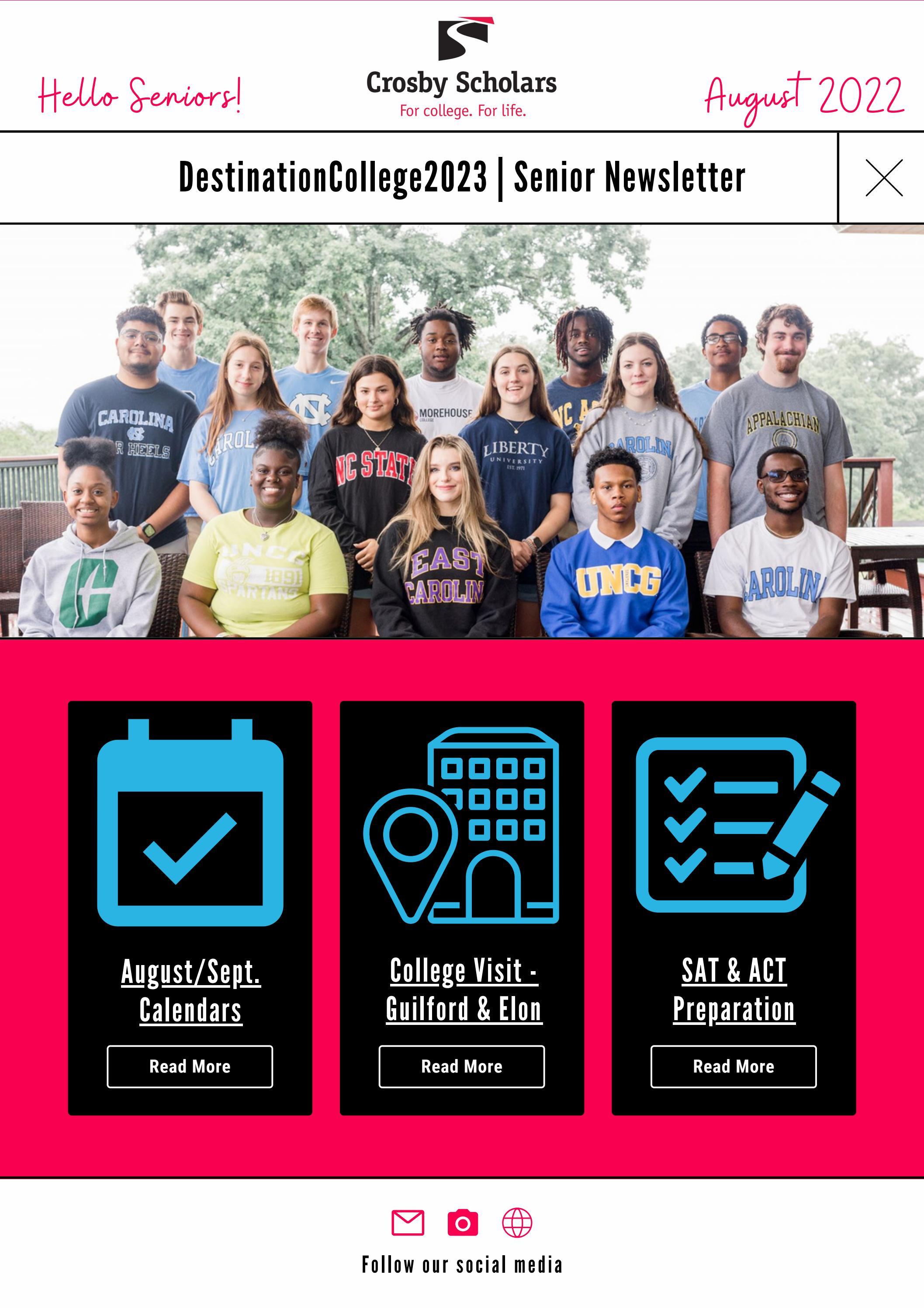 DestinationCollege2023 - August Senior Newsletter by cscp - Issuu