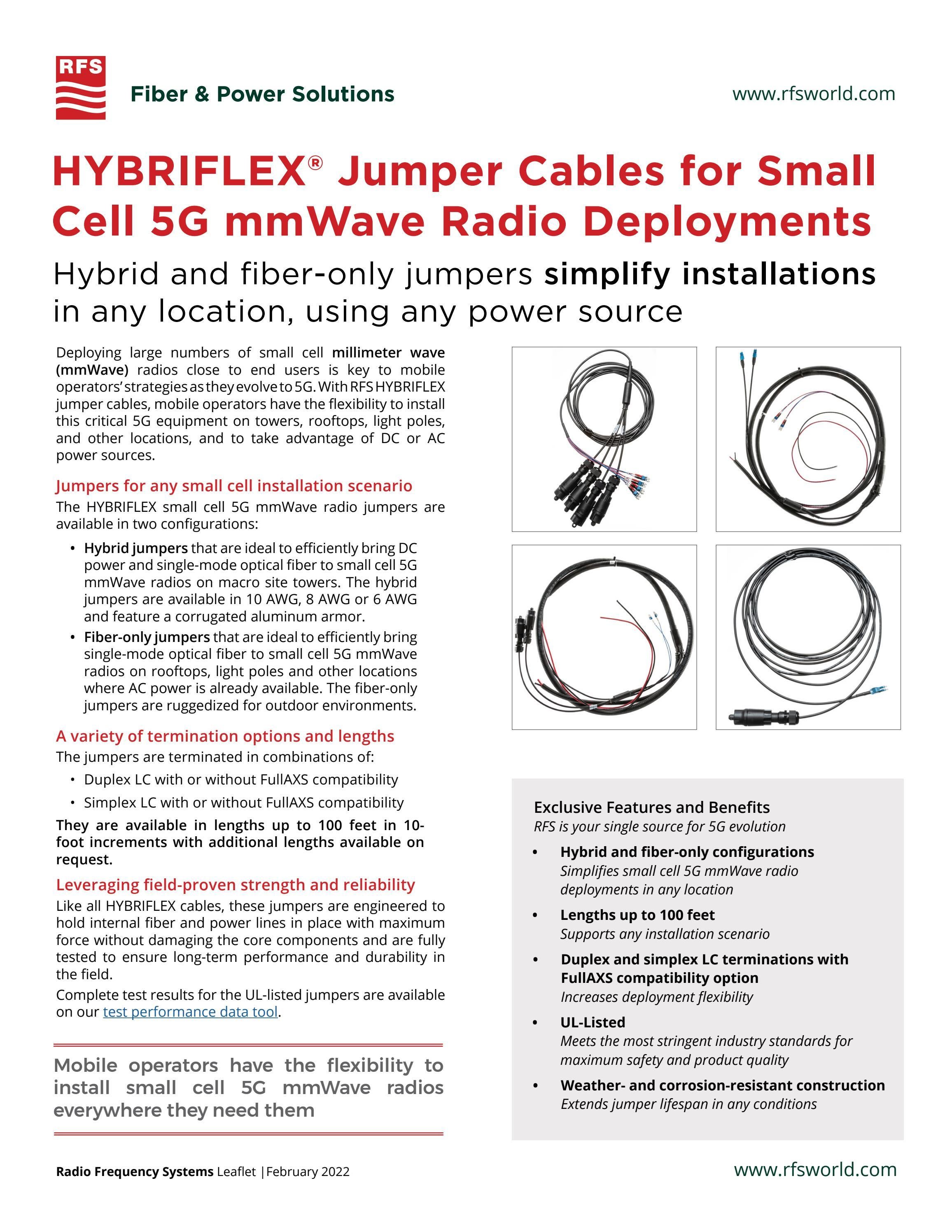 HYBRIFLEX® Jumper Cables for 5G Radio Deployments (Ericsson/Nokia) by ...