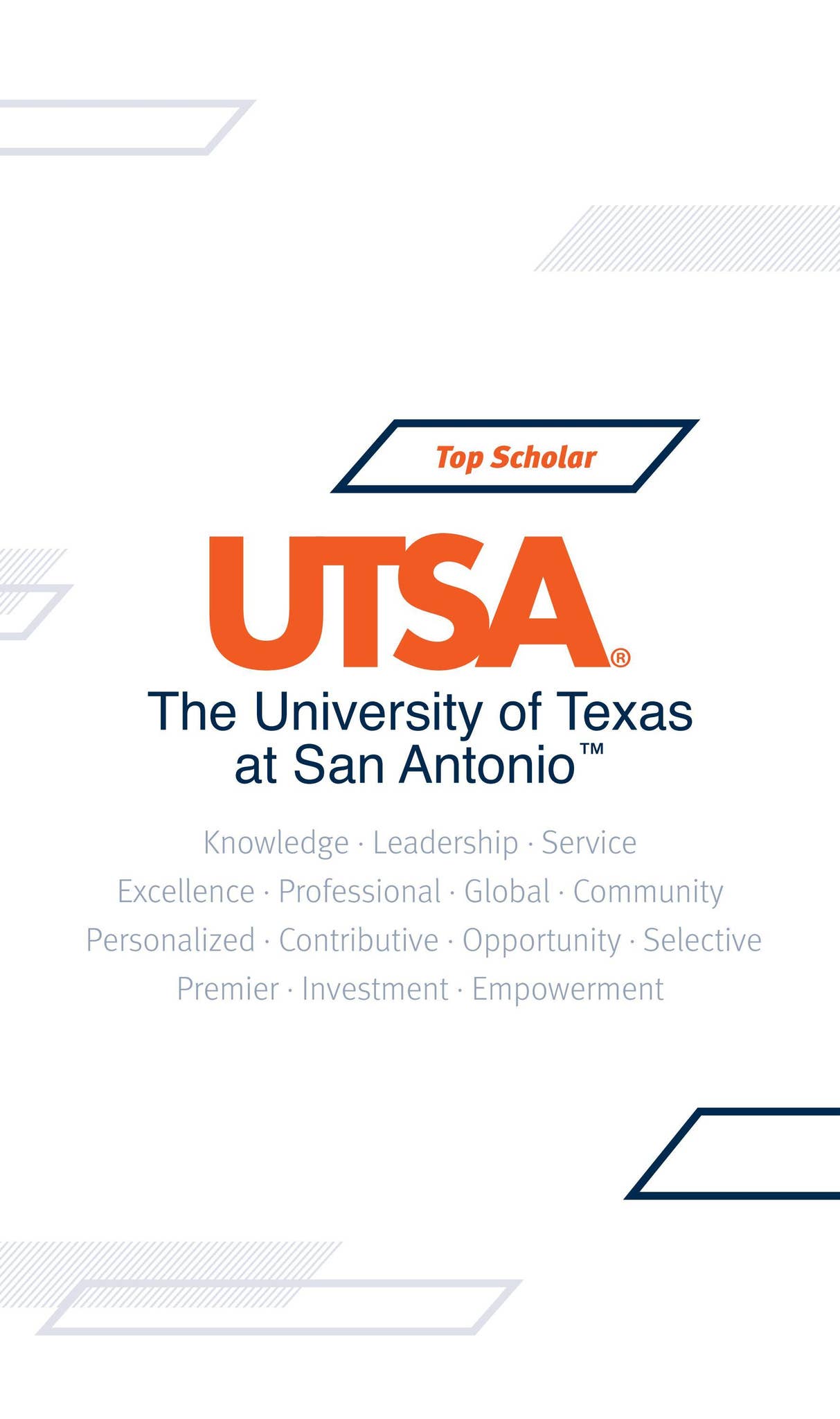 Top Scholar Brochure by UTSA - The University of Texas at San Antonio ...