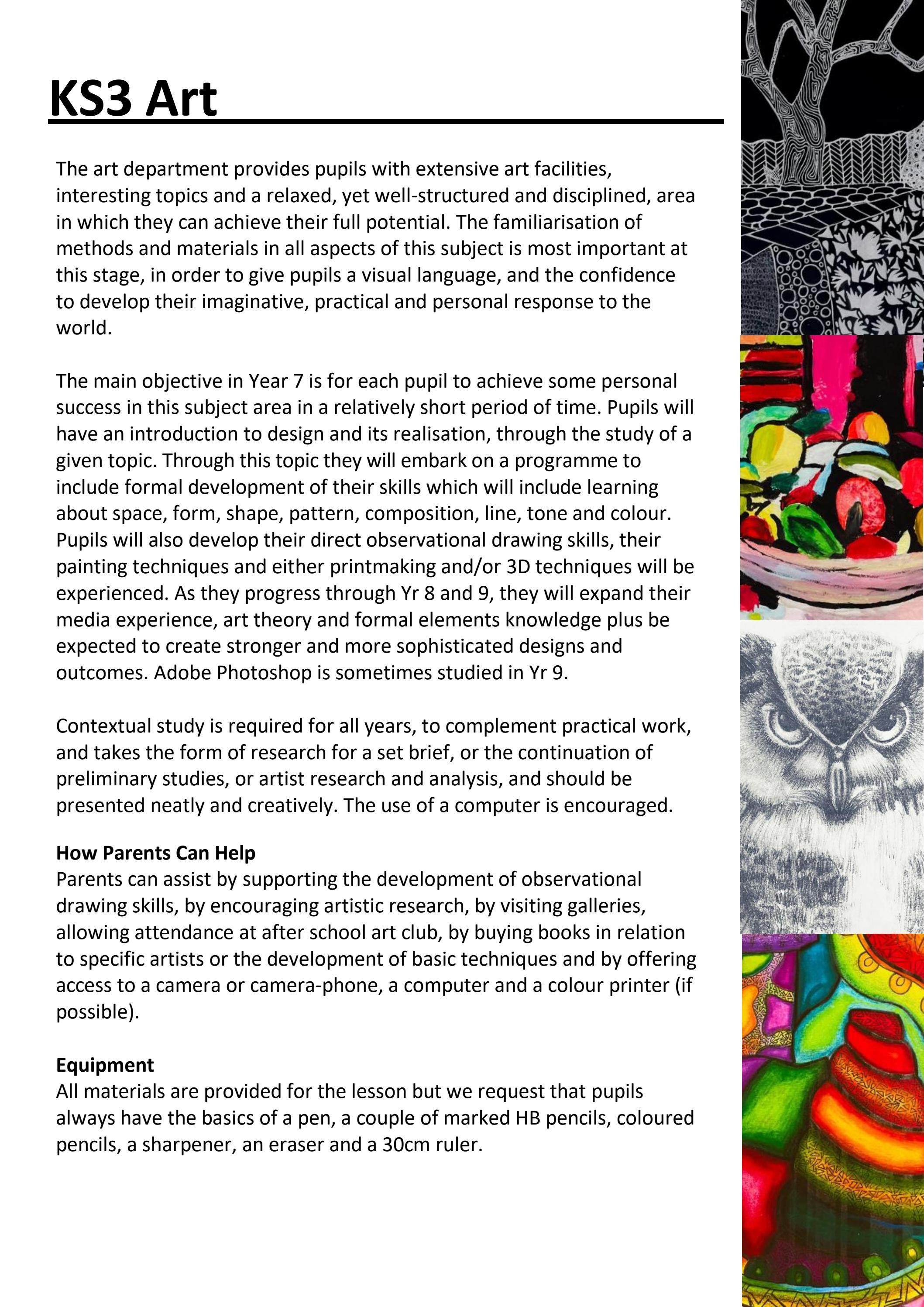 Art KS3 2022-2023 by Schudio - Issuu