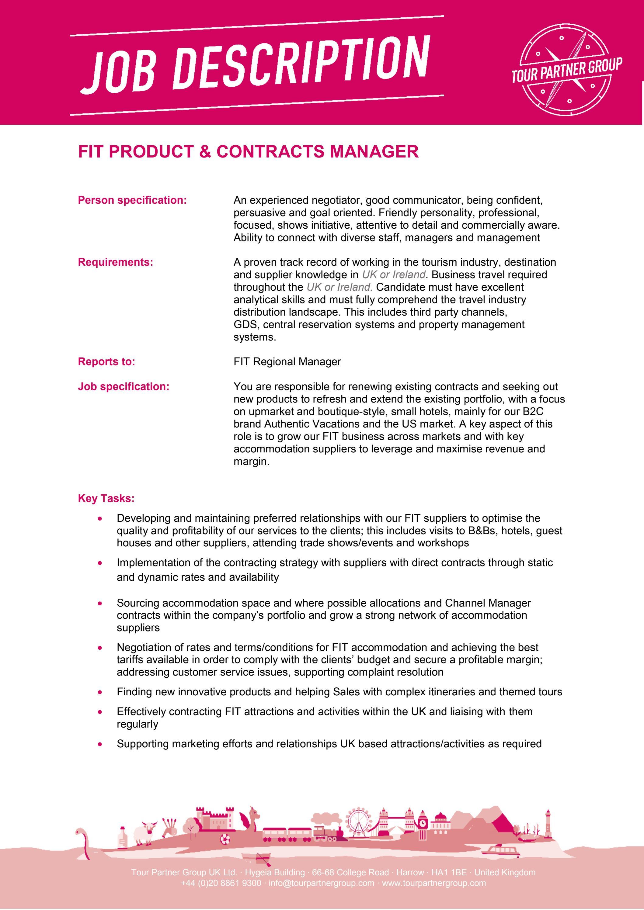 FIT Product and Contracts Manager by Tour Partner Group - Issuu