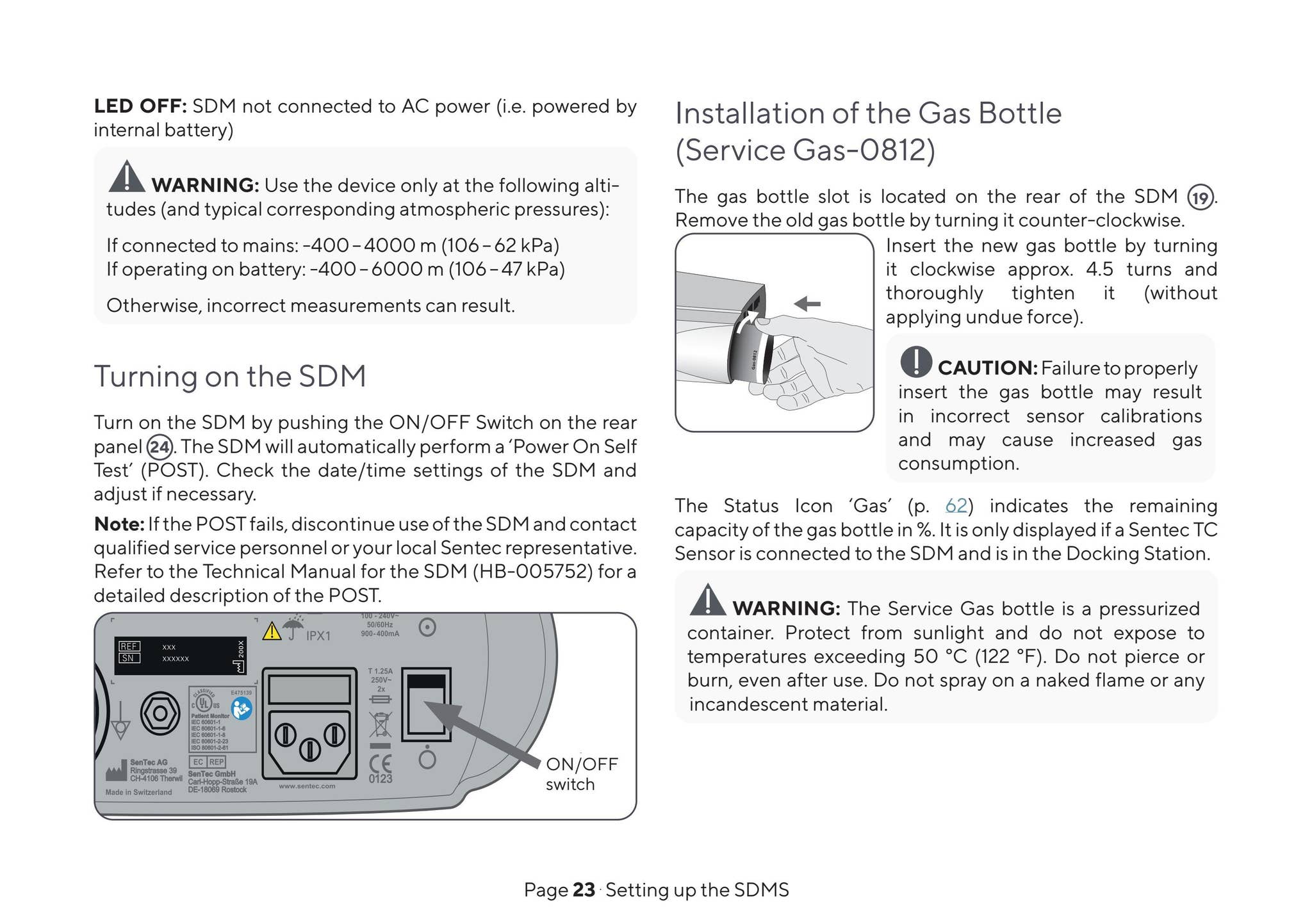 Sentec Digital Monitoring System Instruction Manual Software version SW-V08.03 and higher by ...
