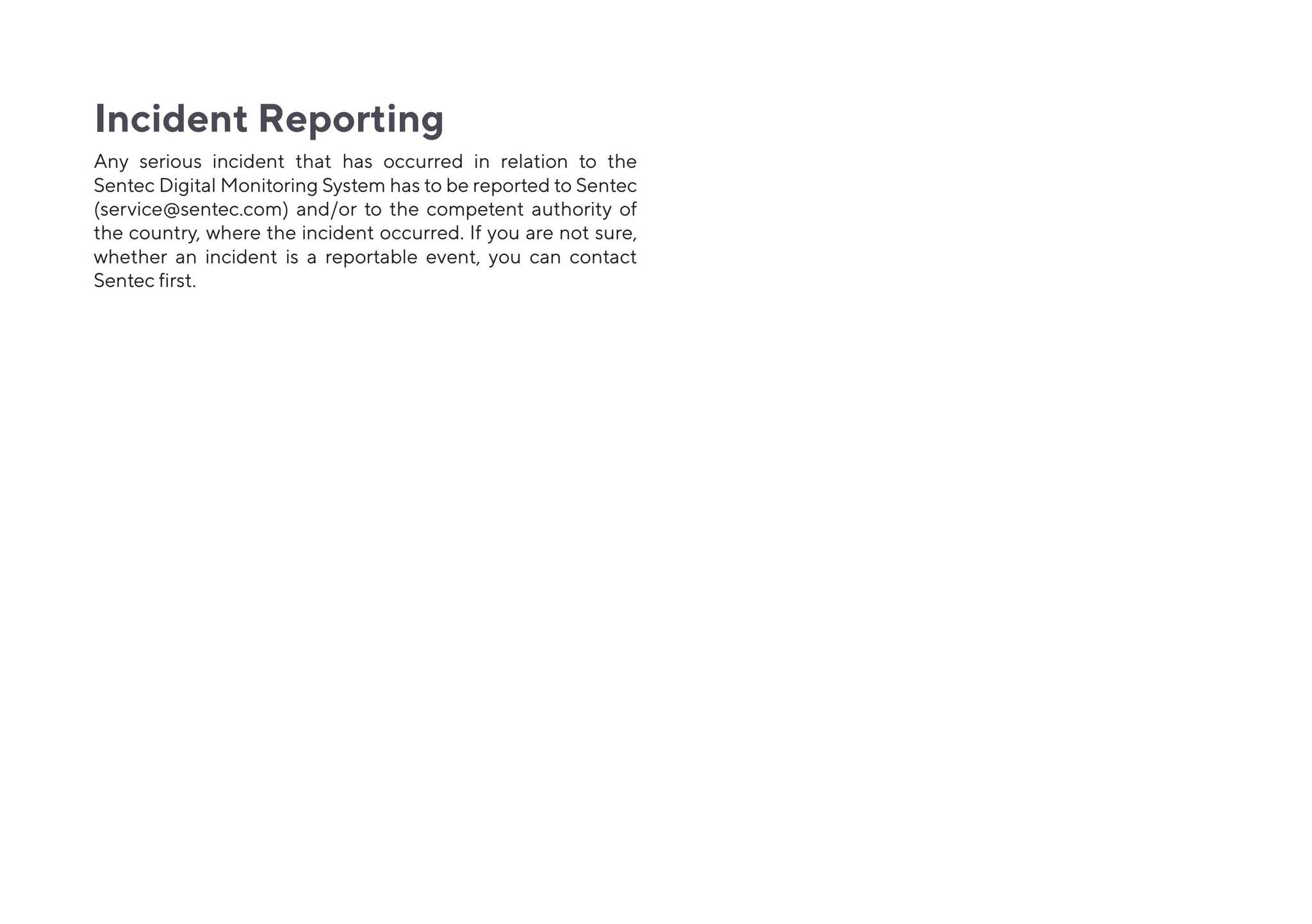 Sentec Digital Monitoring System Instruction Manual Software version SW ...