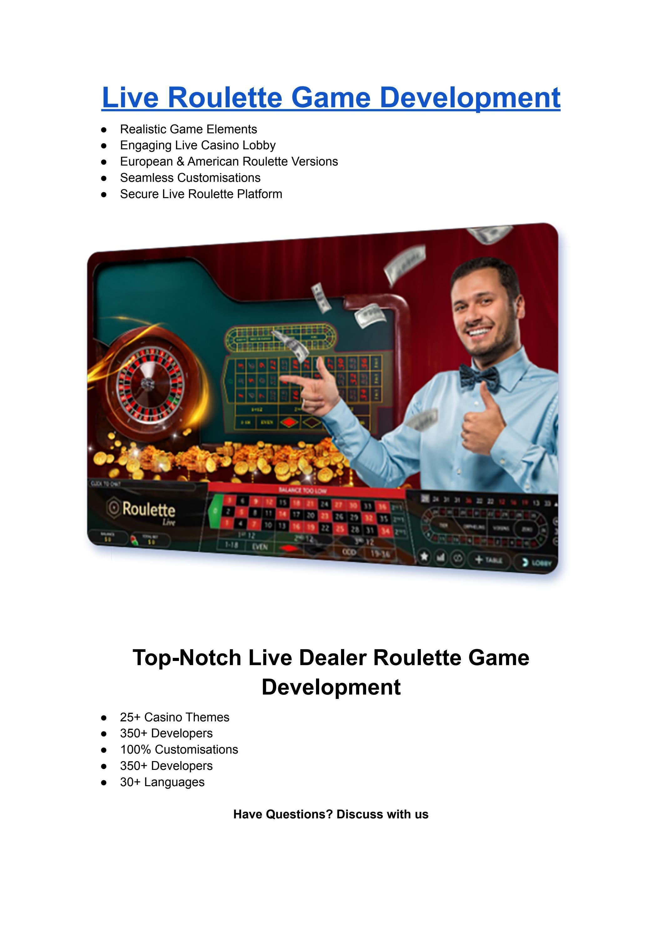Live Roulette Game Development by Josephemma - Issuu