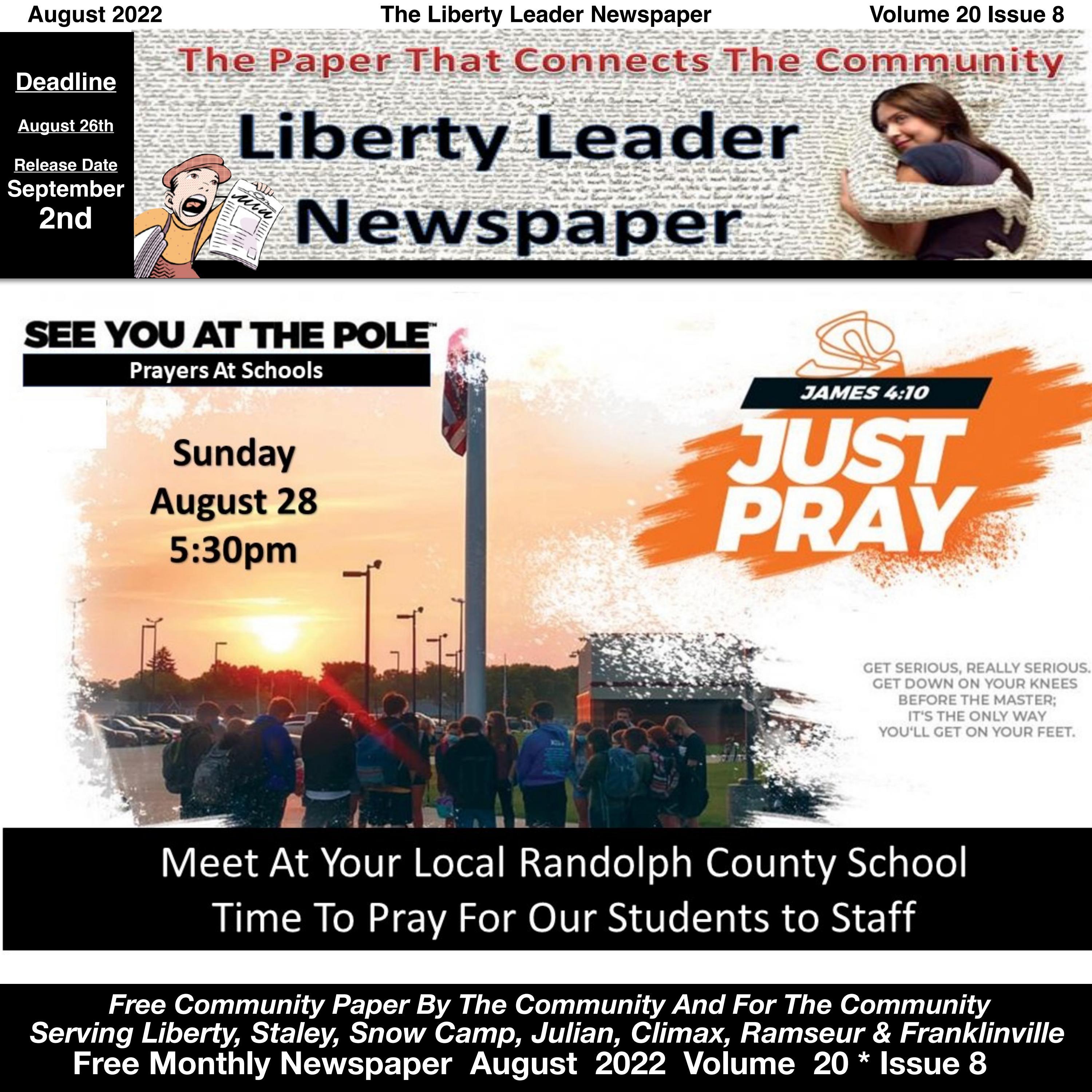 Liberty Leader Newspaper August 2022 Online Edition by Kevin Bowman - Issuu