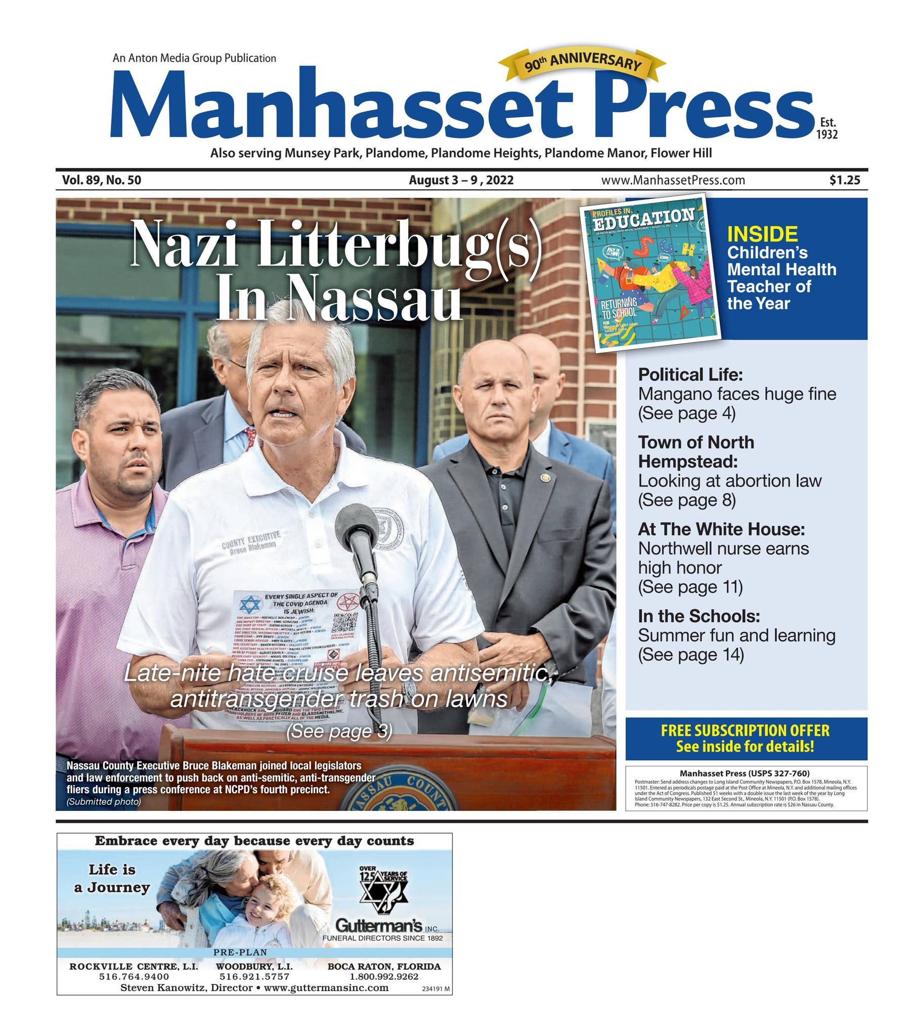 Manhasset Press 8/03/2022, a weekly publication by Anton Media Group by ...
