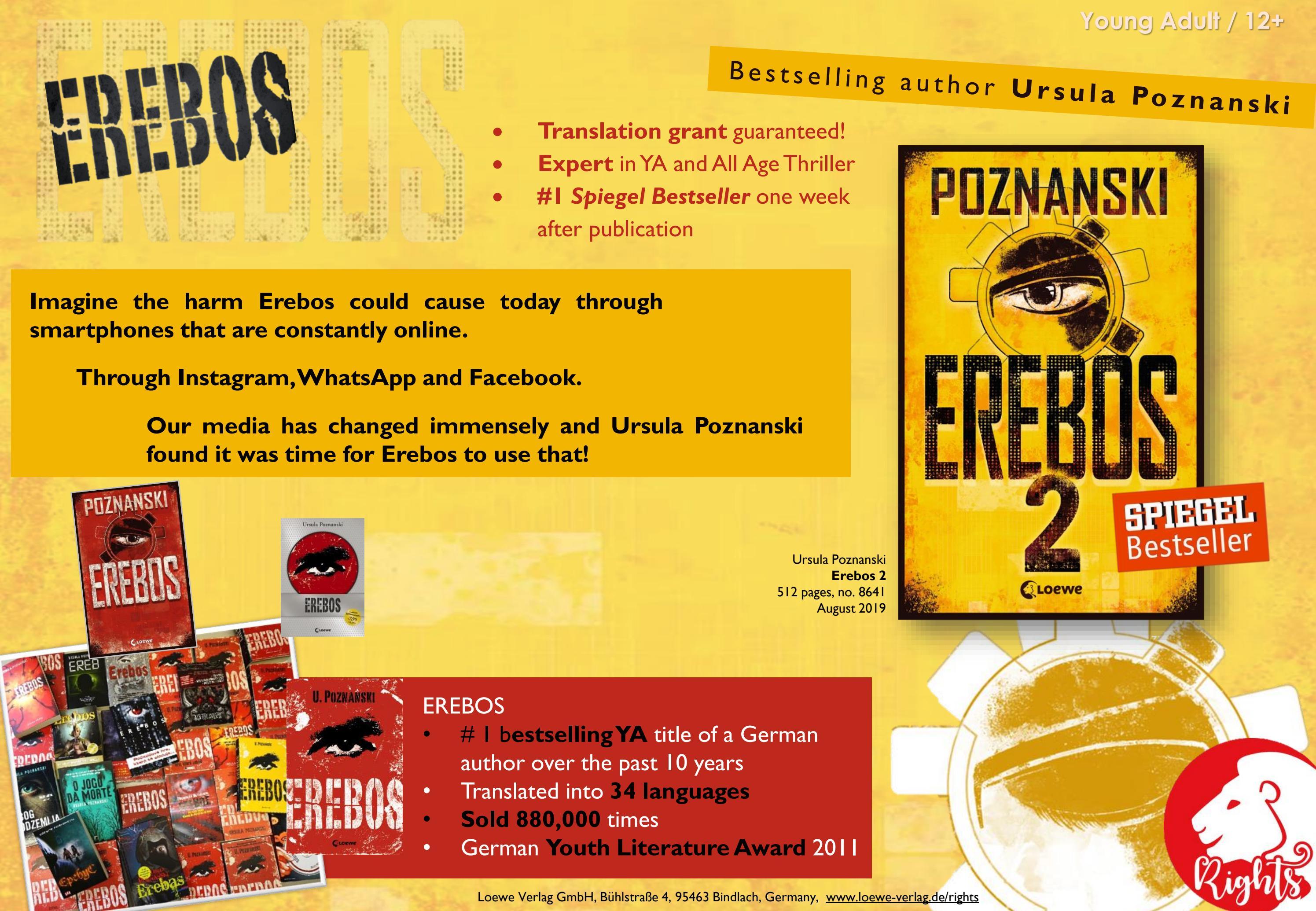 "Erebos 2" by YA Thriller bestselling 'Master Mind' Ursula Poznanski by ...