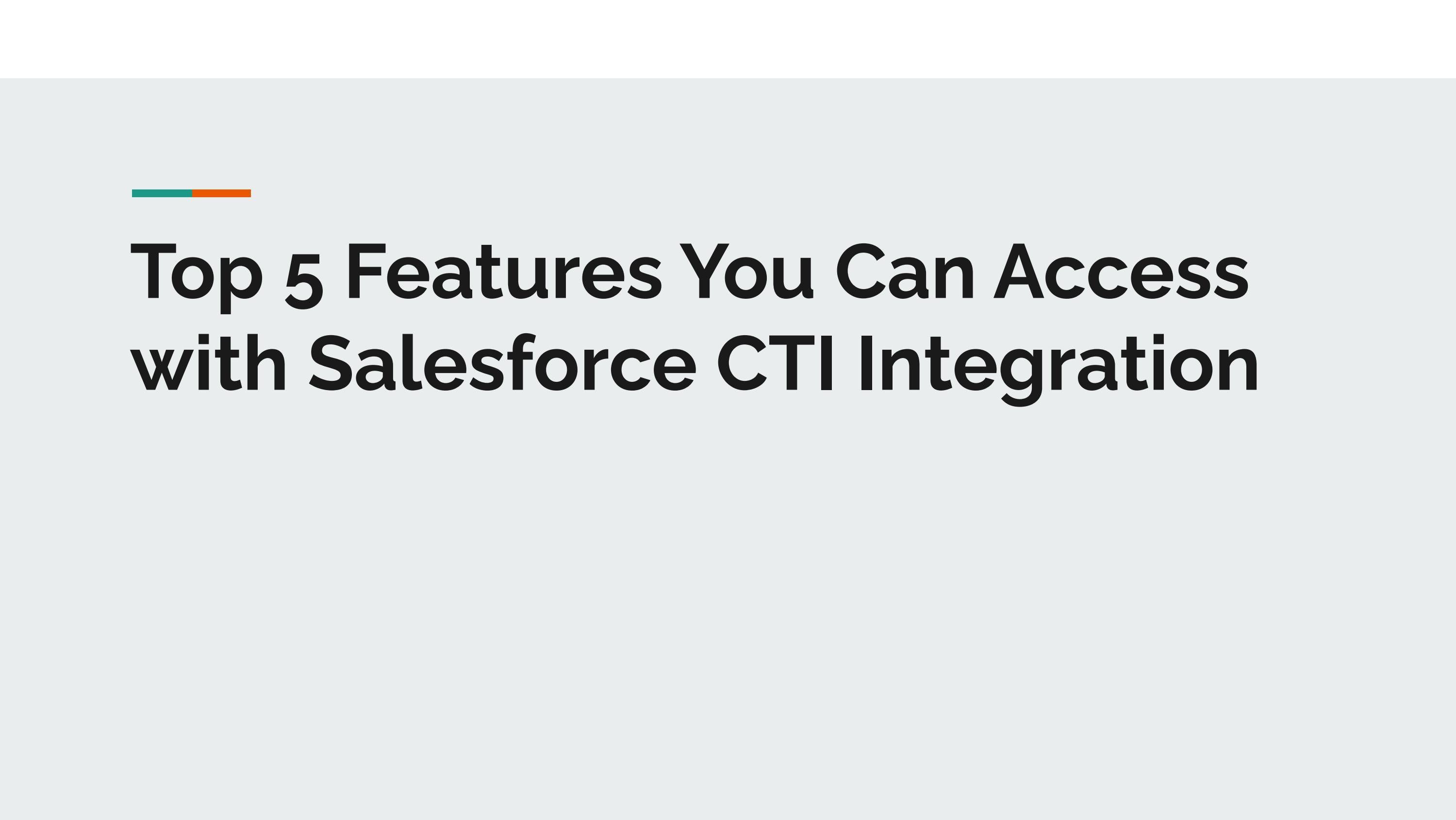 What is CTI integration in Salesforce? by 360 Degree Cloud - Issuu