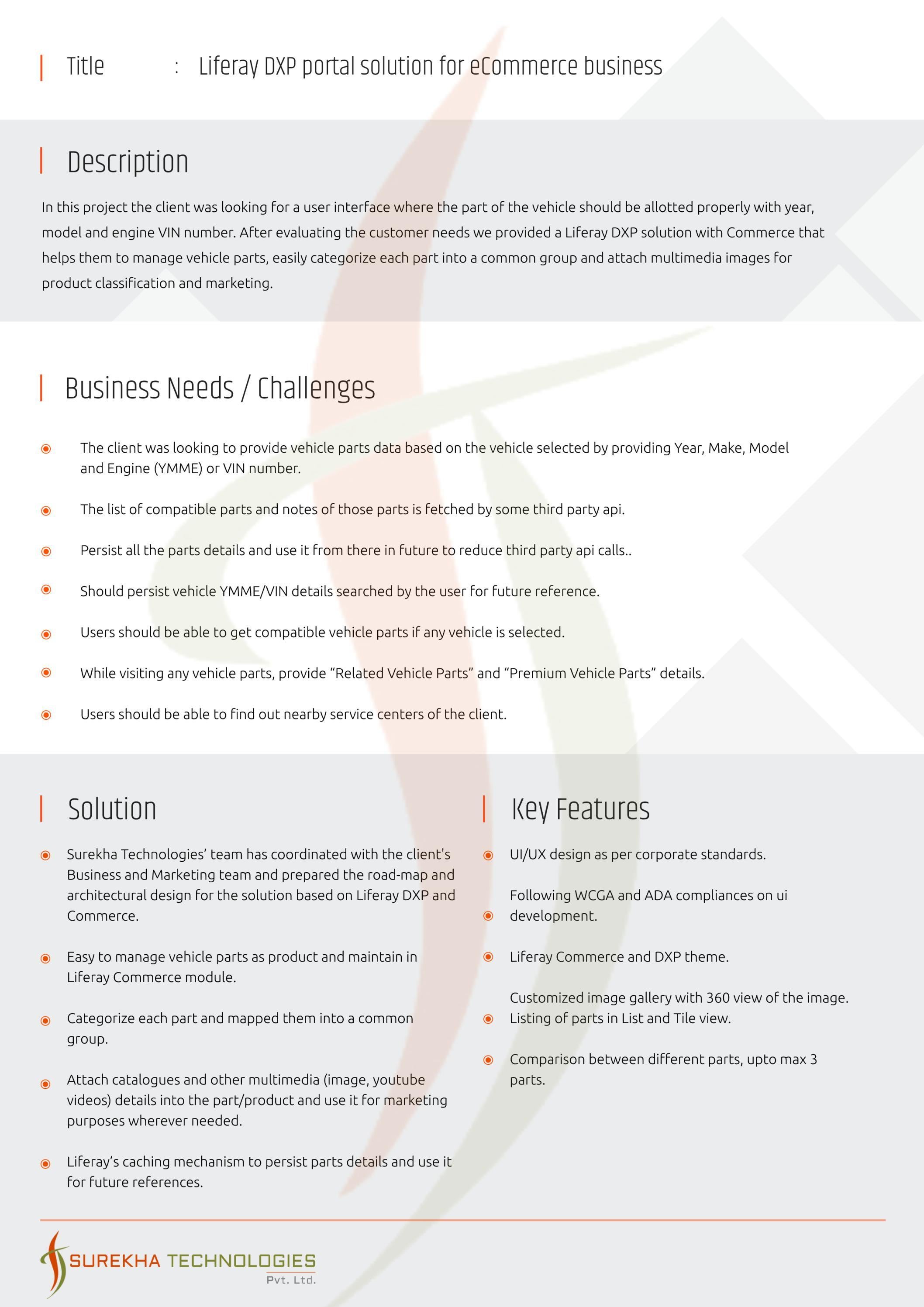 Liferay DXP Portal Solution for E-Commerce Business by Surekha Technologies - Issuu
