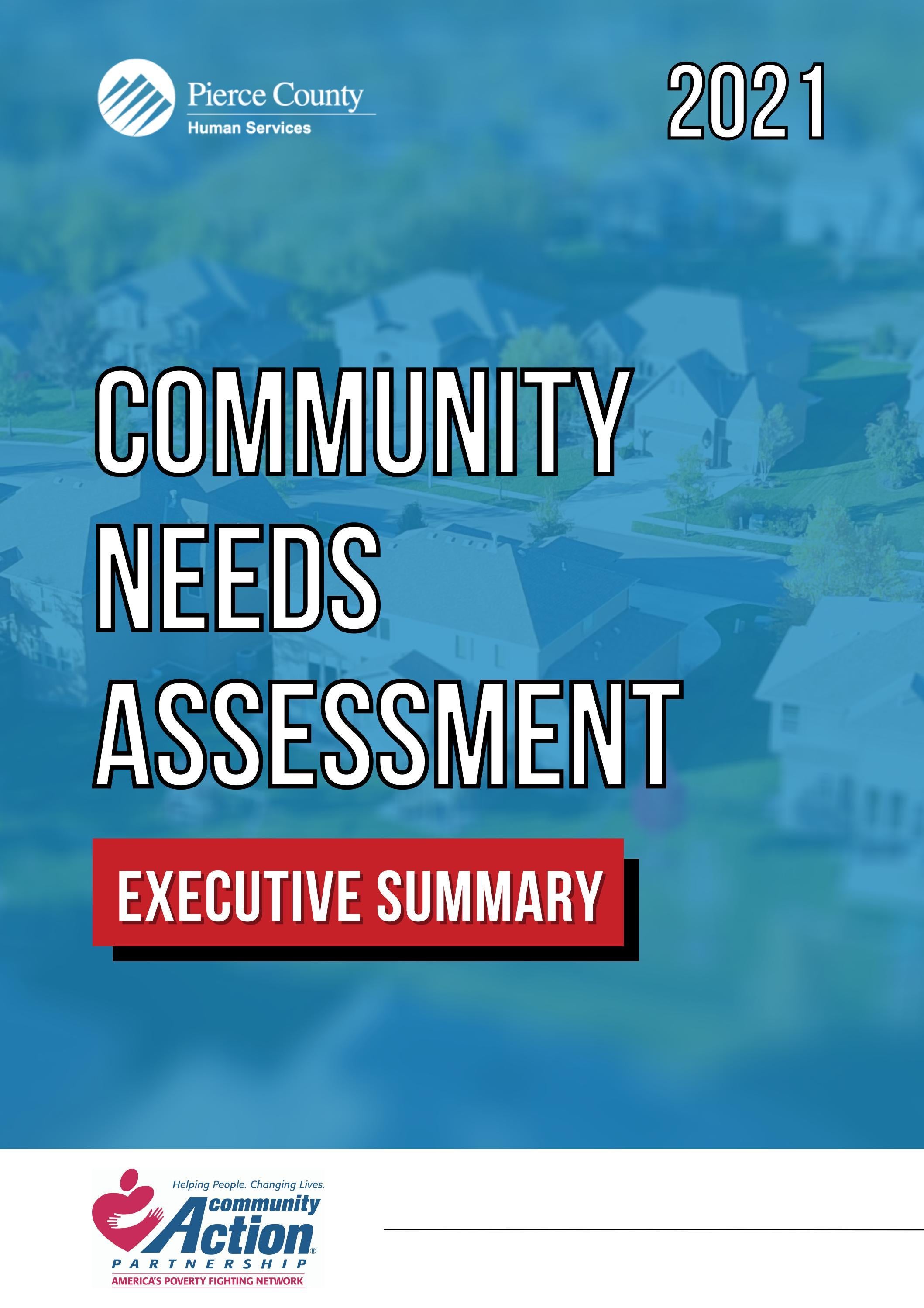 2021 Community Needs Assessment Executive Summary by Pierce County - Issuu