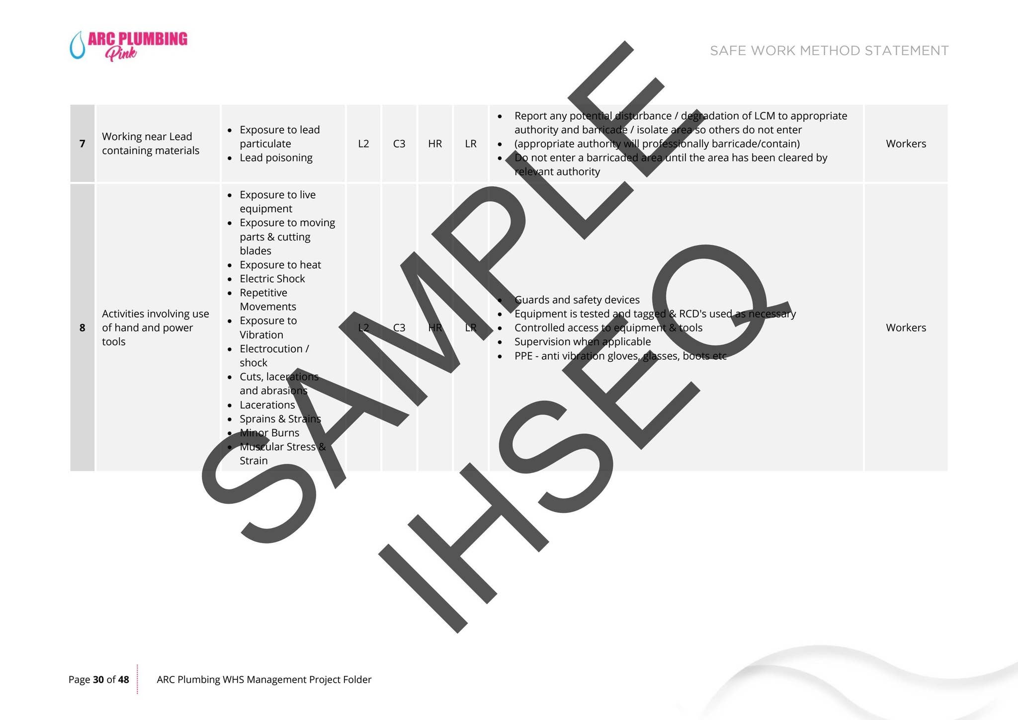 WHS Management Project Folder - Sample File by ihseq - Issuu