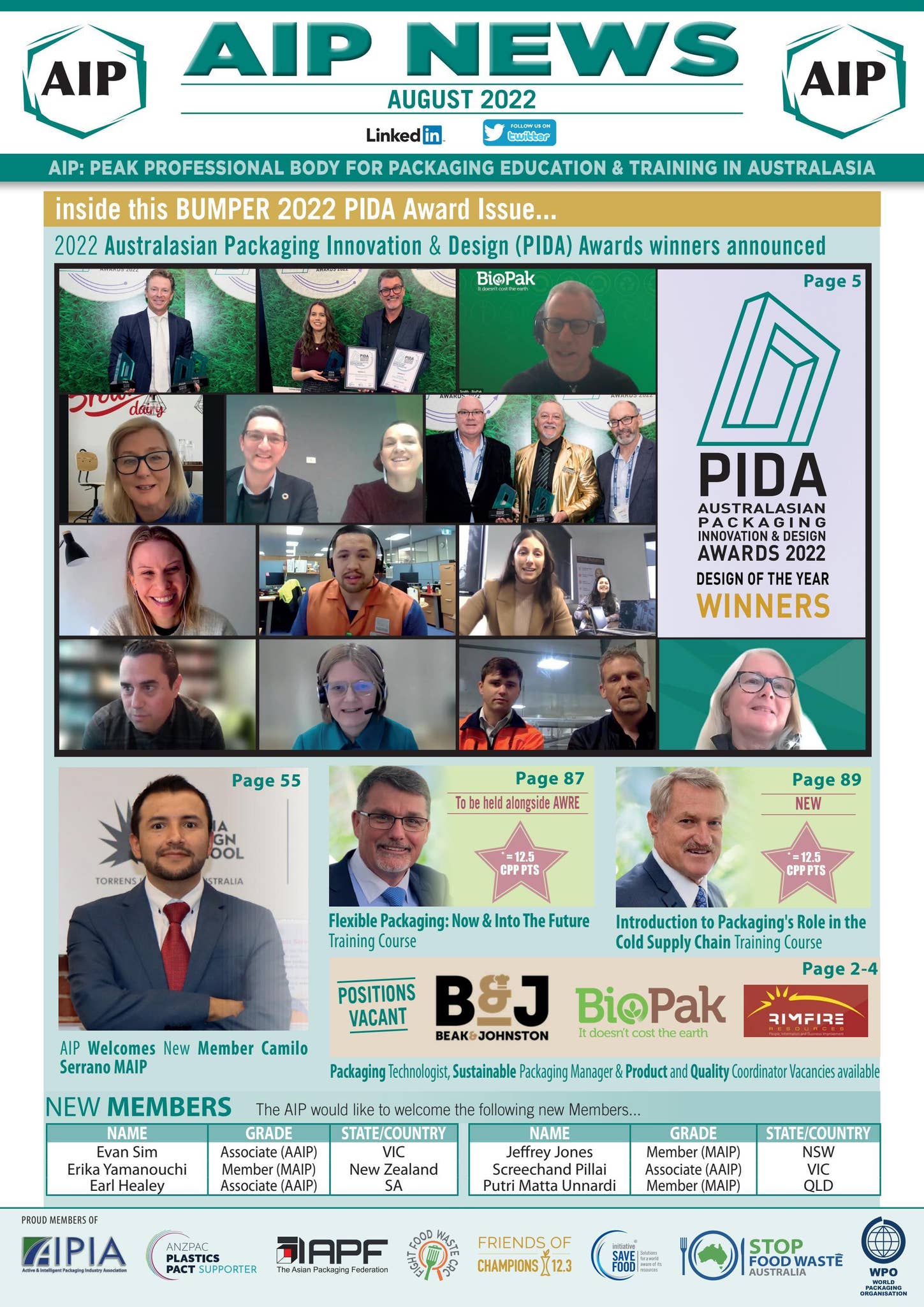 AIP August 2022 eNewsletter by Australasian Institute of Packaging - Issuu