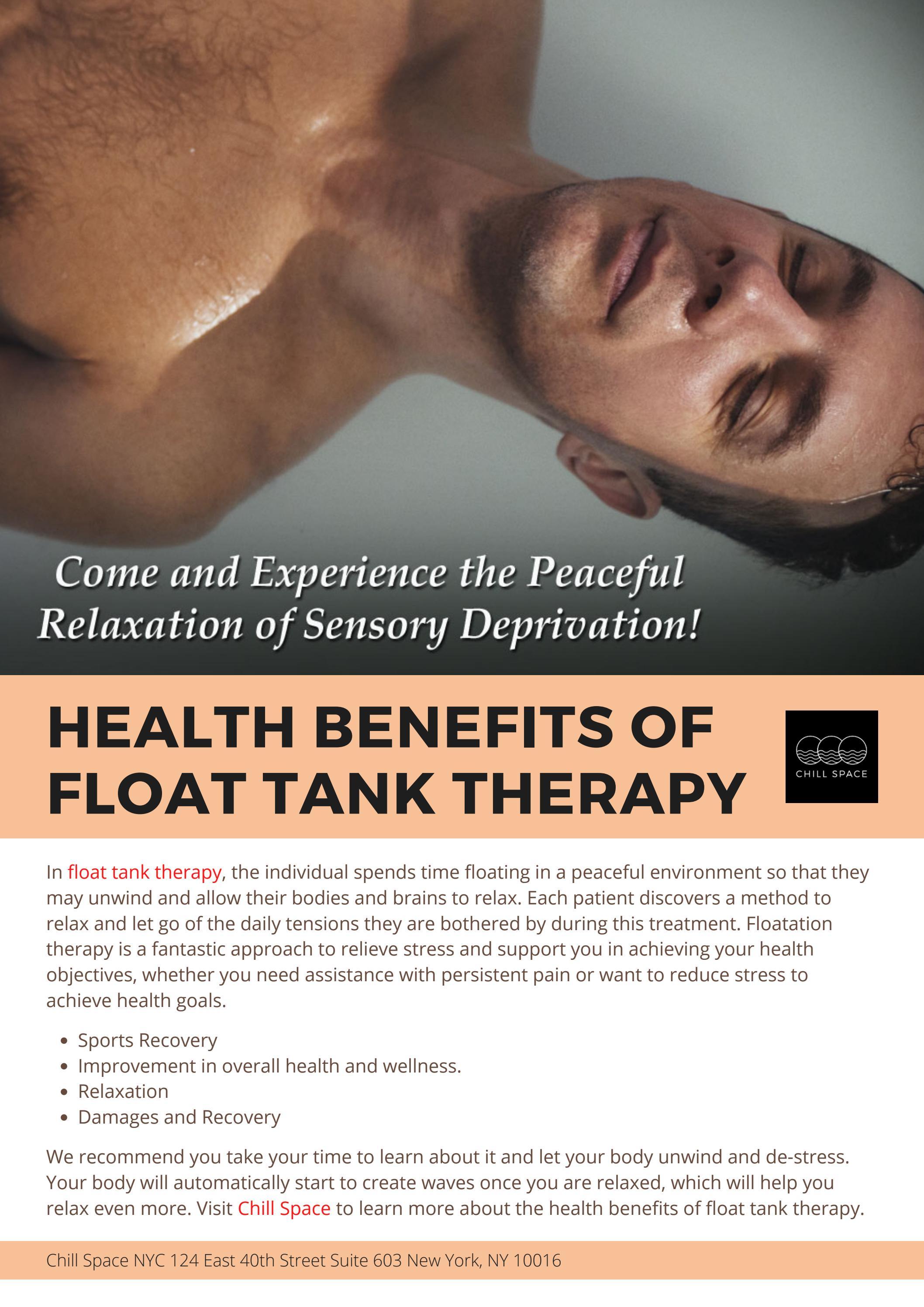 Health Benefits of Float Tank Therapy by Chill Space - Issuu